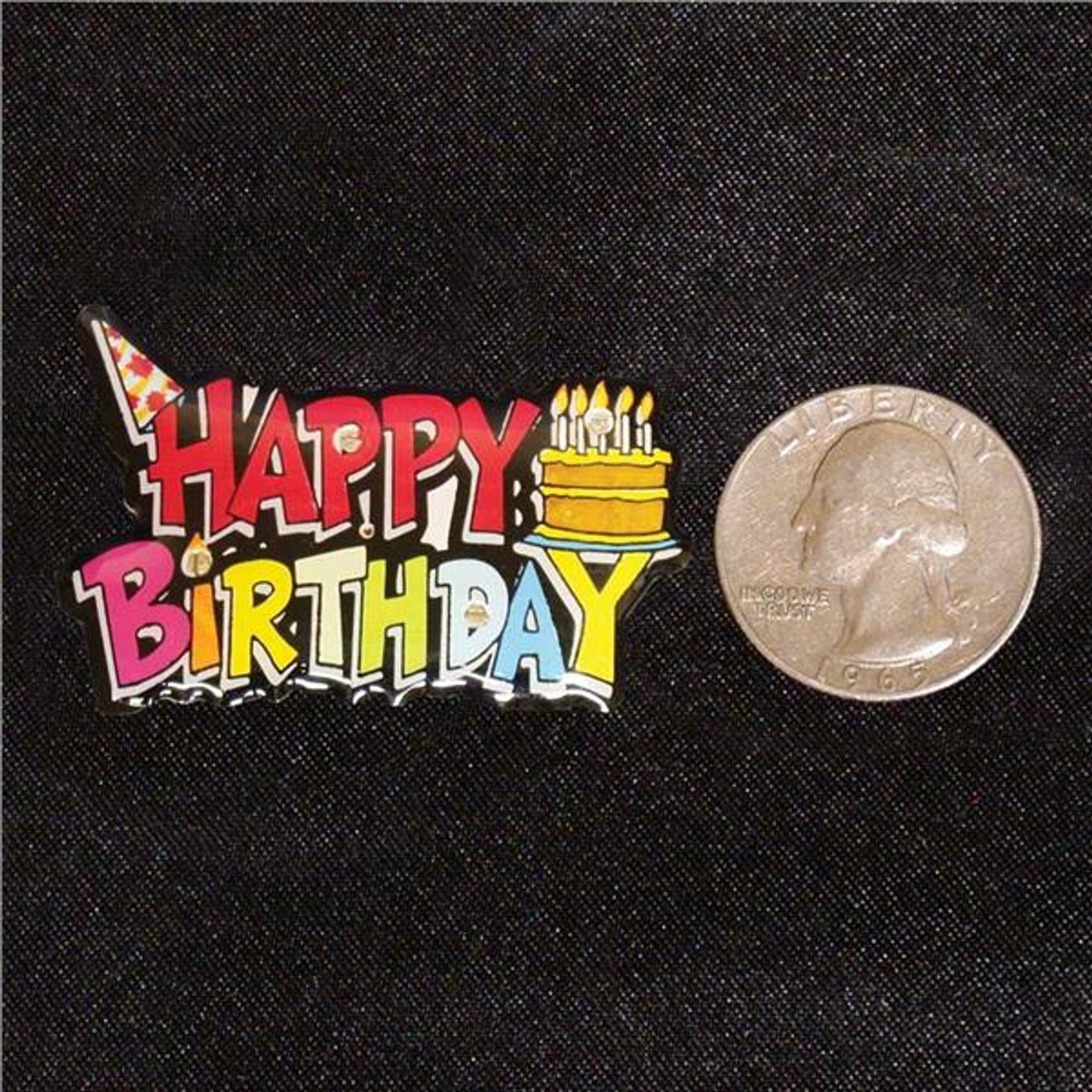 LED Happy Birthday Blinkies (Per 12 Pack) | CustomLanyard.net | SKU# 12310