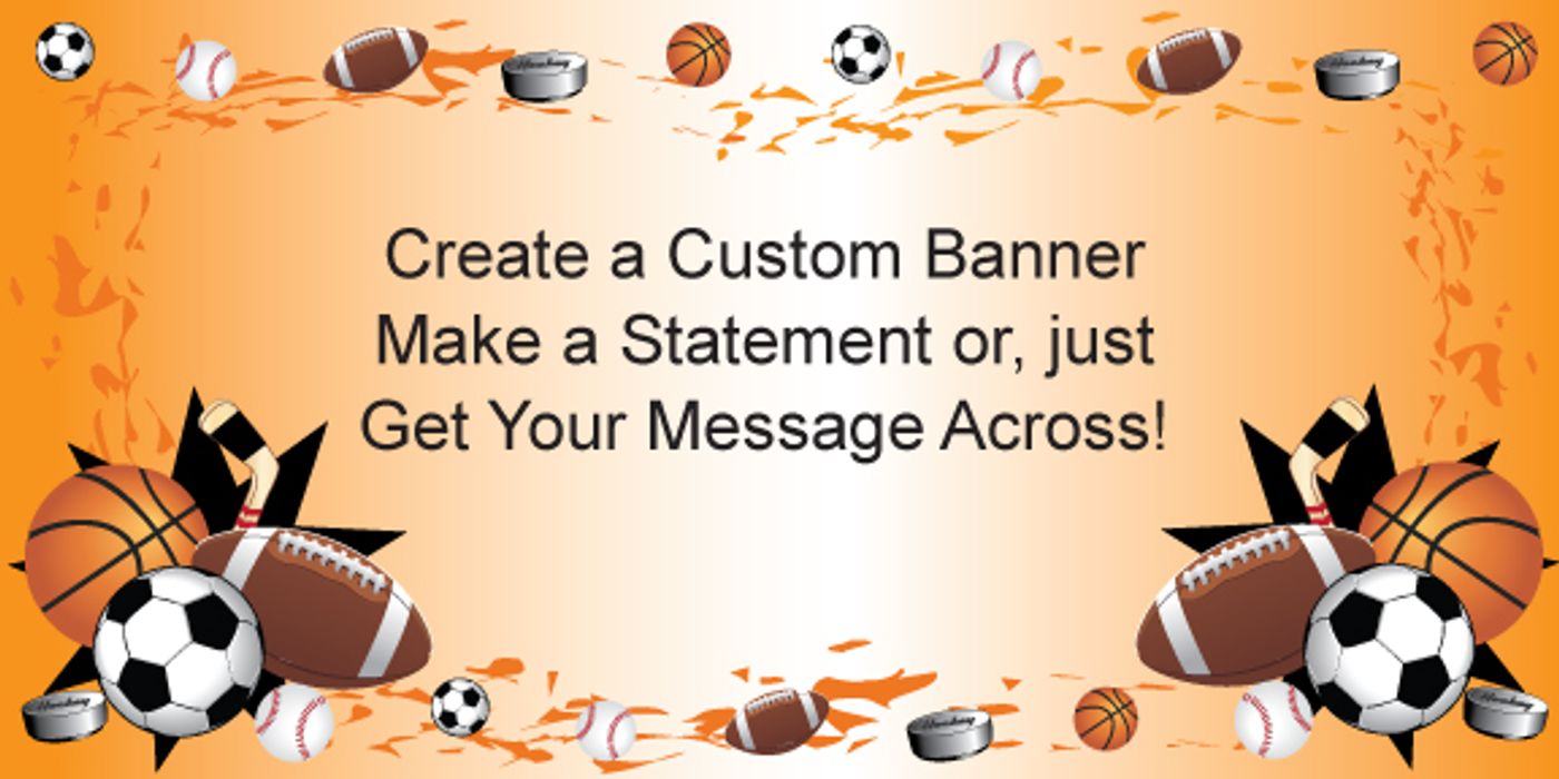 Every Sport Custom Banner - 18 x 36 | CustomLanyard.net | SKU# 14234