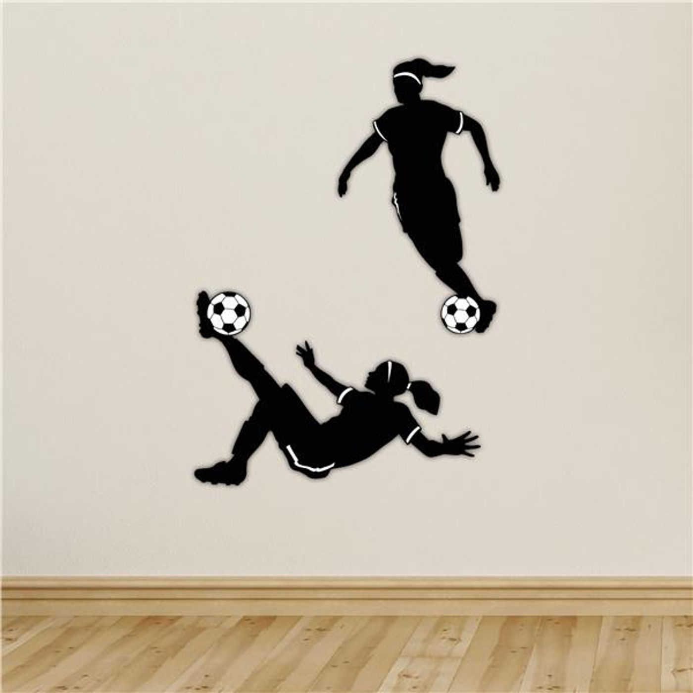 Female Soccer Player Cutouts (Per 2 pack) | CustomLanyard.net | SKU# 14257