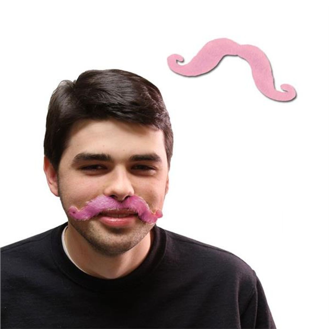 Light Pink Handlebar Mustaches (Per 12 pack) | CustomLanyard.net | SKU ...