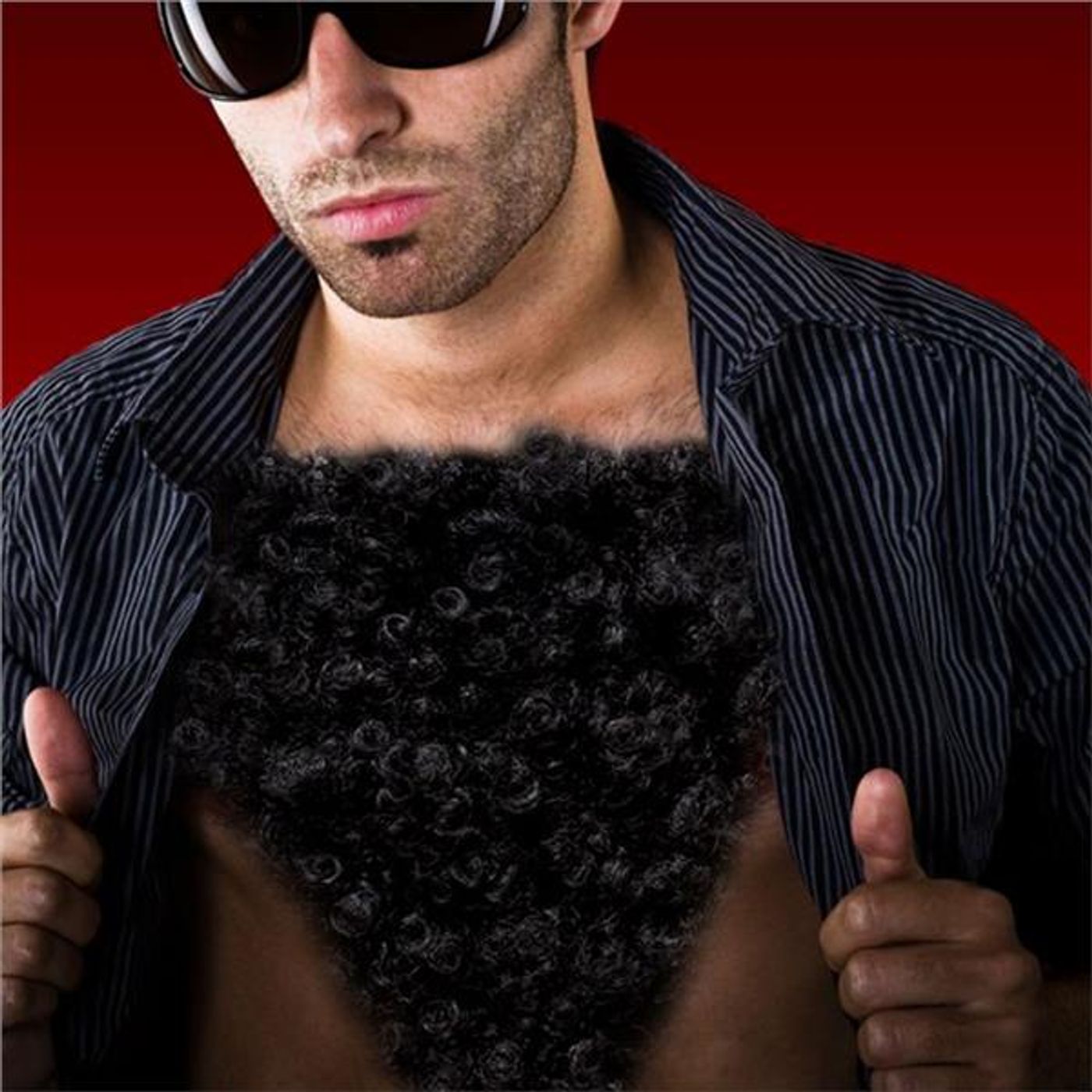 Fake Chest Hair Costume | CustomLanyard.net | SKU# 9782