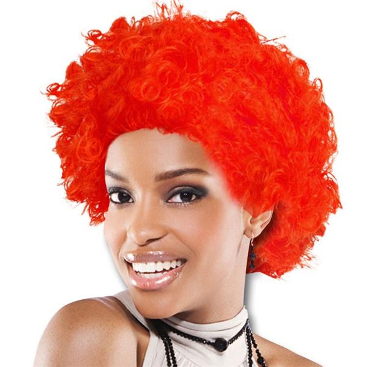Red Afro Wig (Per Piece) | CustomLanyard.net | SKU# 12804