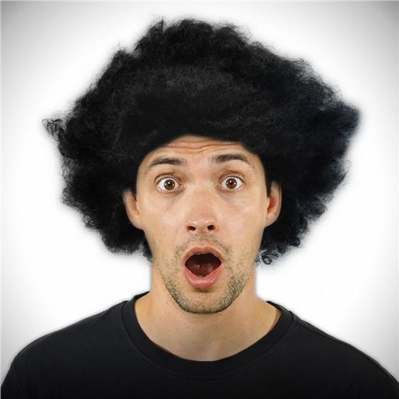 Black Afro Costume Wig | CustomButtonsNow.com | SKU# 12799
