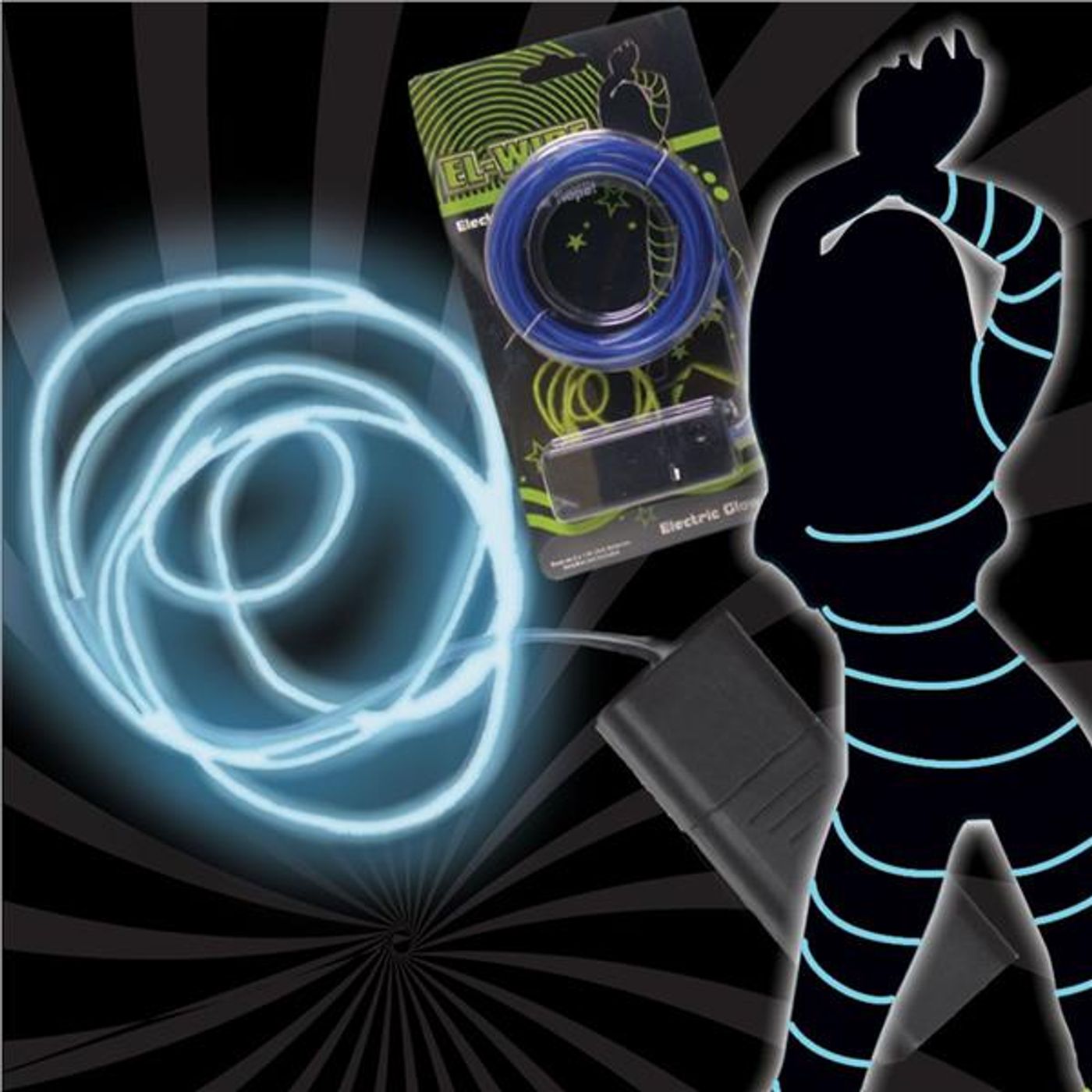 Blue El-Wire Costume | CustomLanyard.net | SKU# 9599