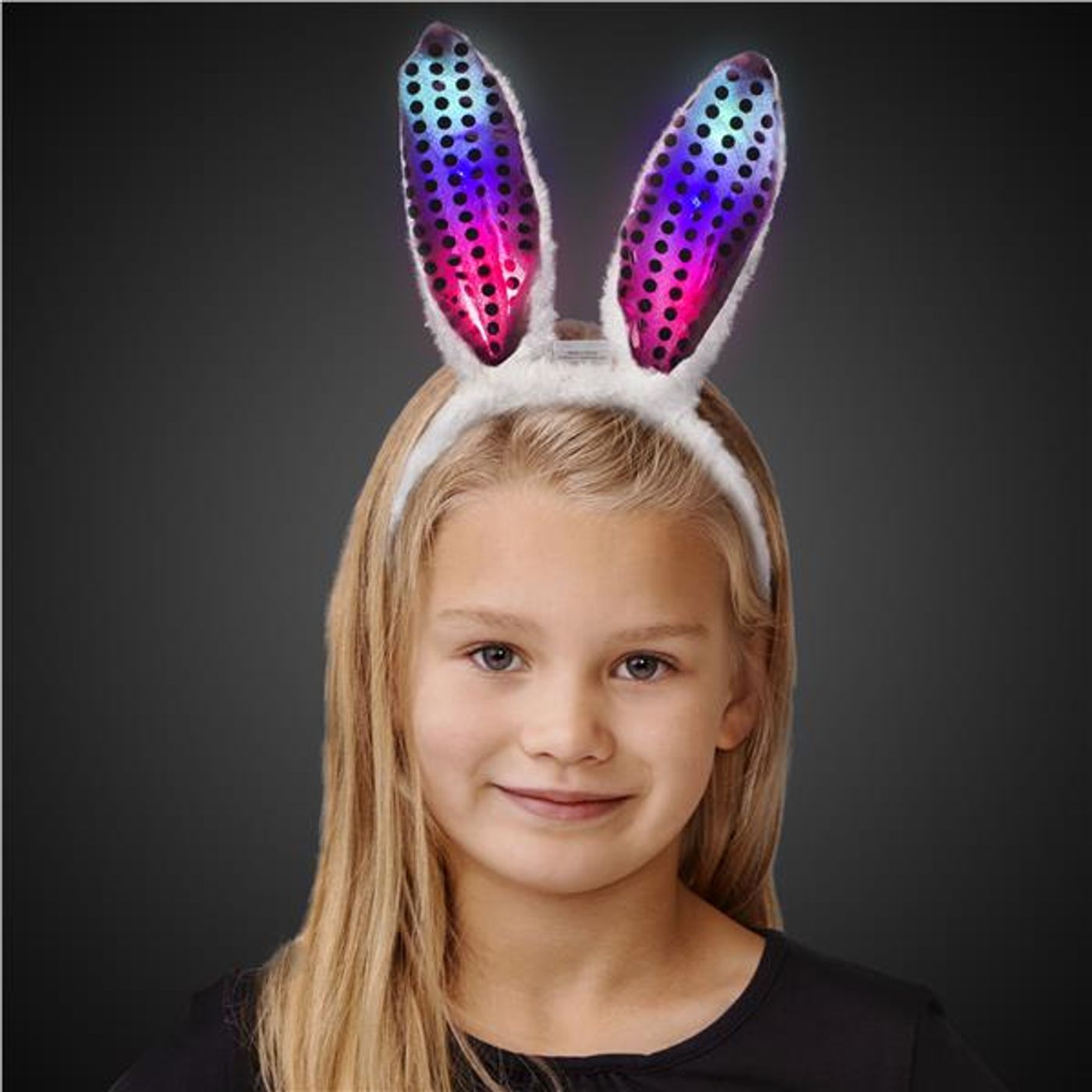 LED Bunny Ears Headband | CustomButtonsNow.com | SKU# 10286