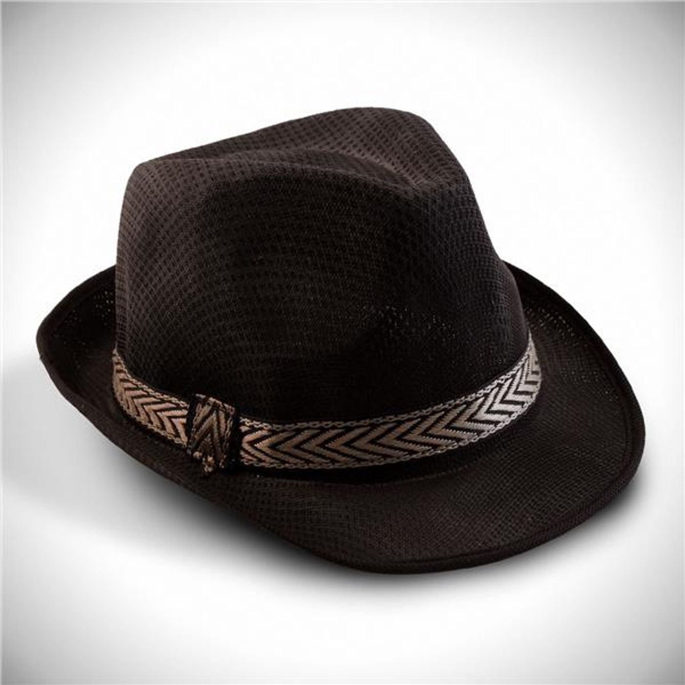 Black Funky Fedora Hat | CustomButtonsNow.com | SKU# 9561