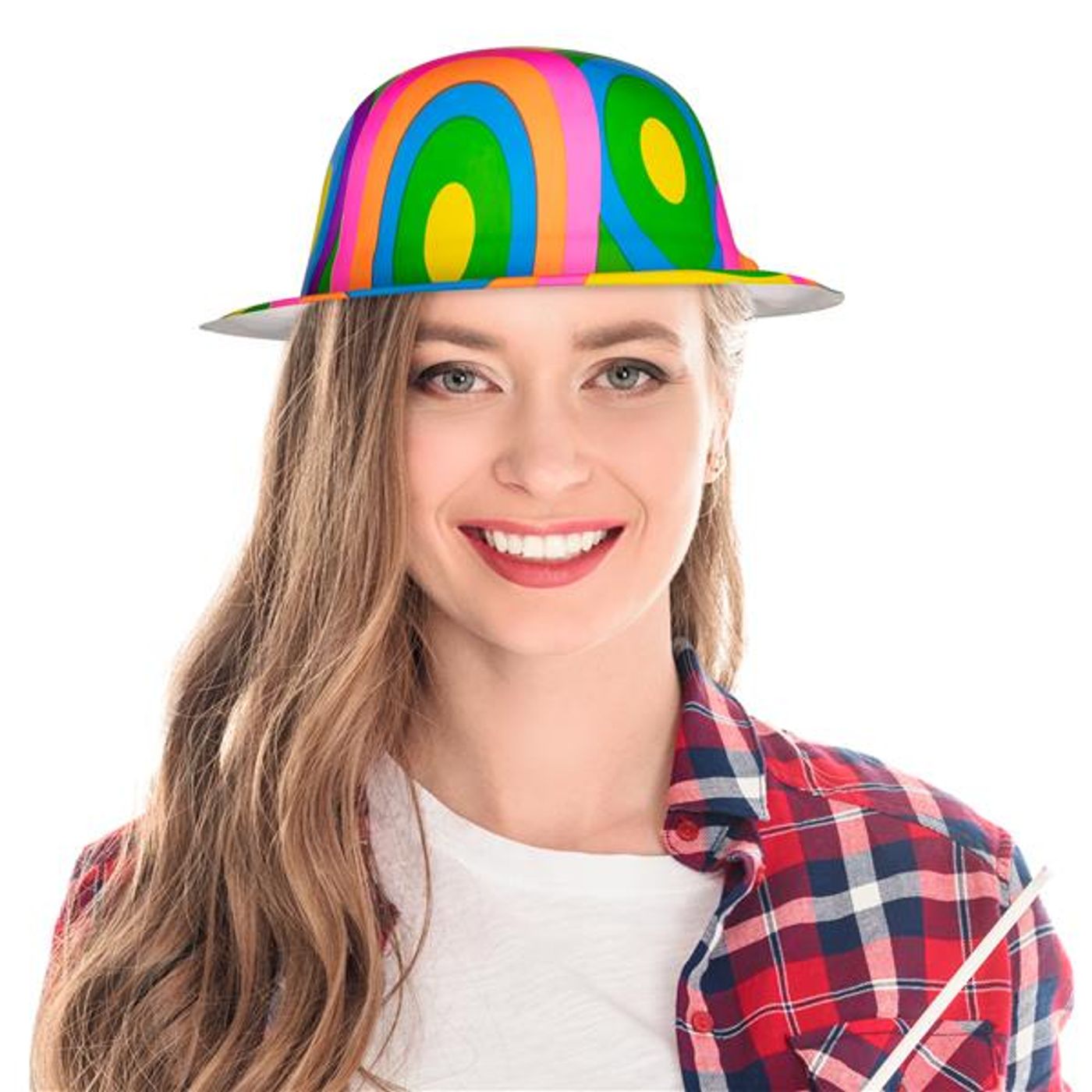 Psychedelic Derby Hats (Per 12 pack) | CustomButtonsNow.com | SKU# 12770