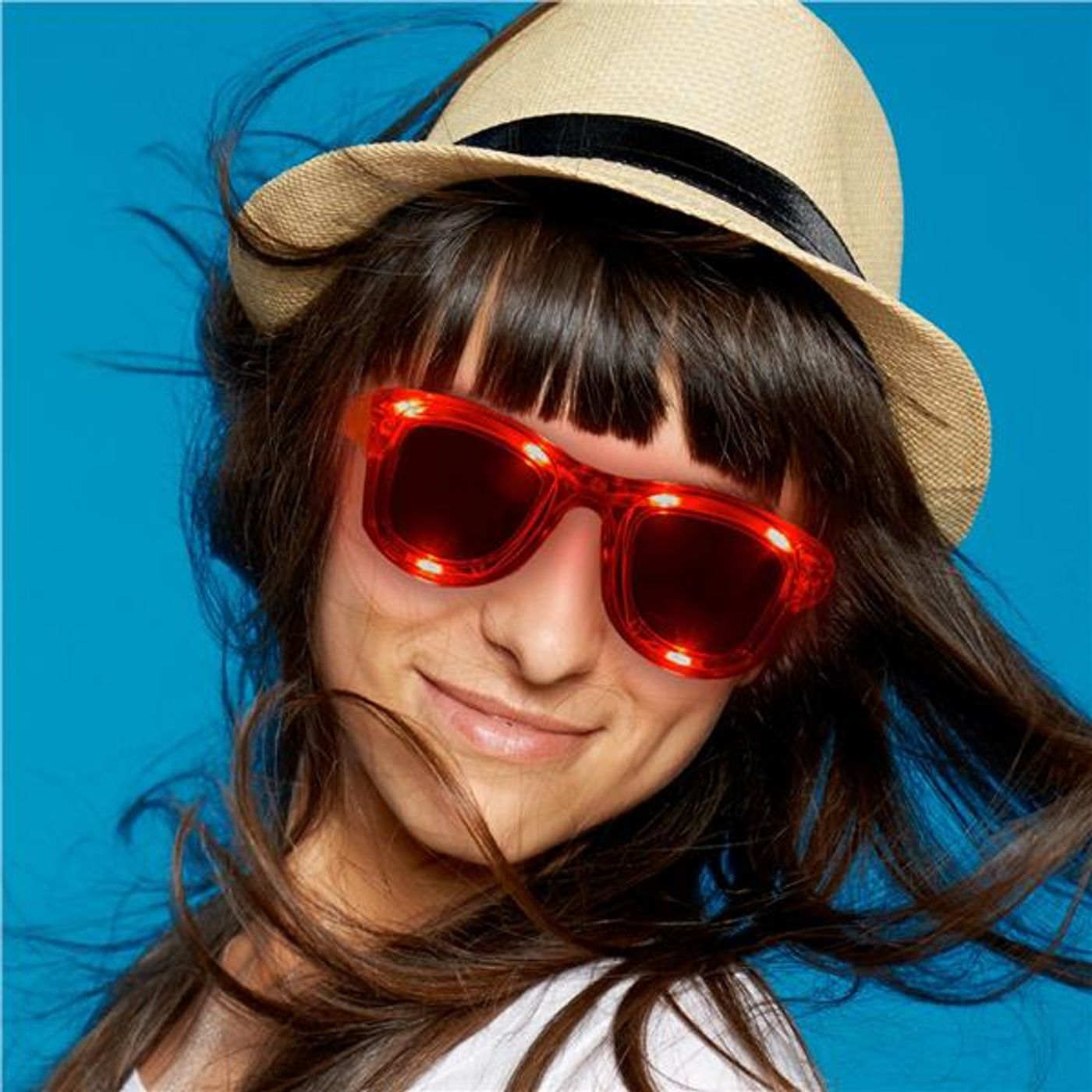 Red LED Retro Sunglasses | CustomLanyard.net | SKU# 11319