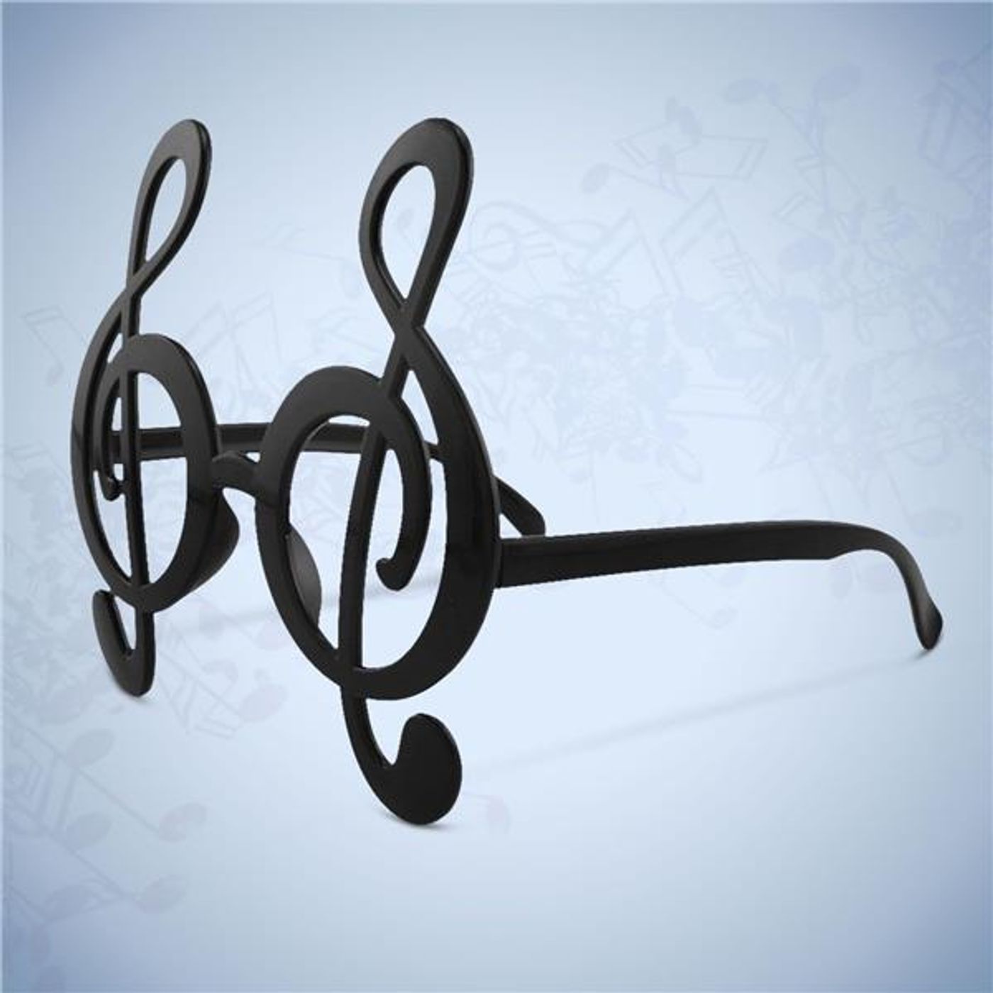 Black Treble Clef Note Glasses (Per 12 pack) | CustomButtonsNow.com ...