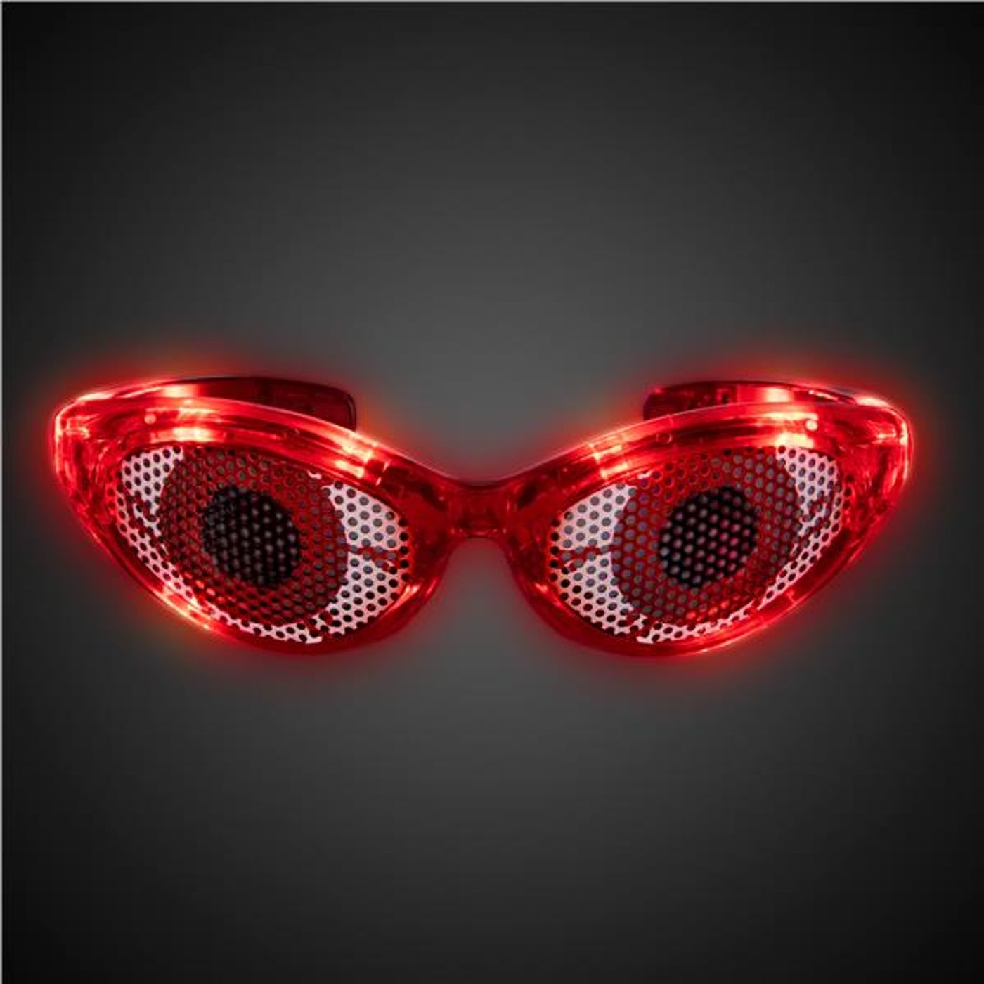 LED Red Eyes Novelty Sunglasses | CustomLanyard.net | SKU# 10741