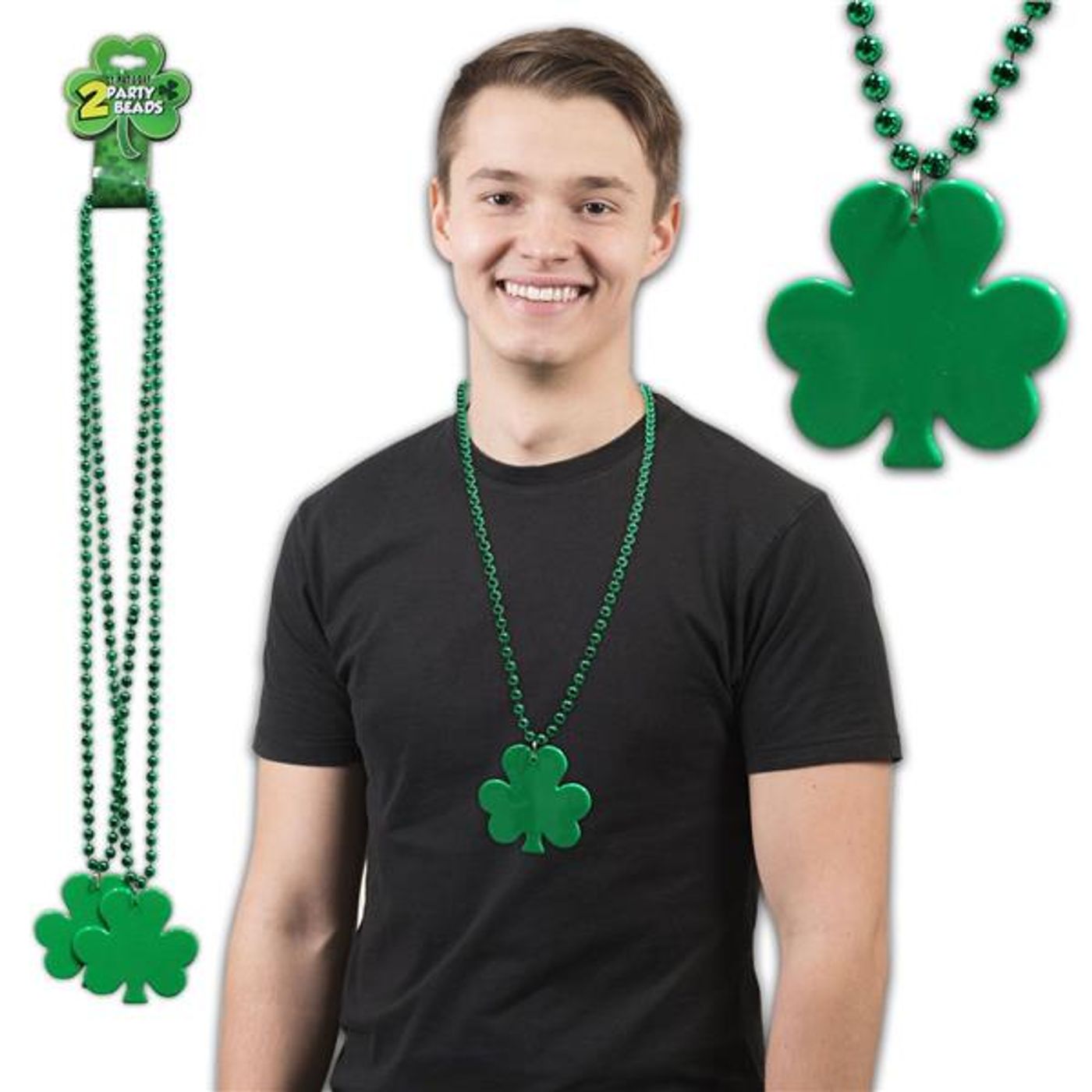 Shamrock Medallion Necklaces (Per 2 pack) | CustomBalloonNow.com | SKU ...