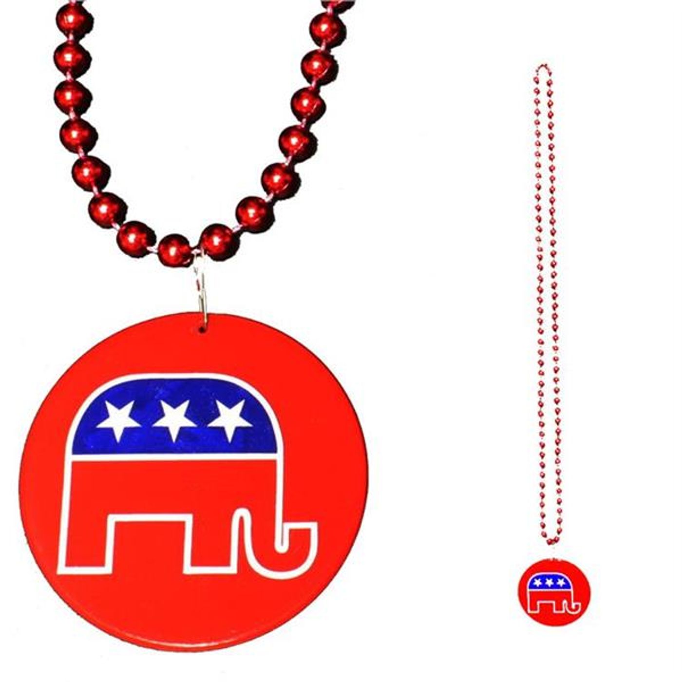 Republican Bead Necklaces (Per 12 pack) | CustomLanyard.net | SKU# 12685