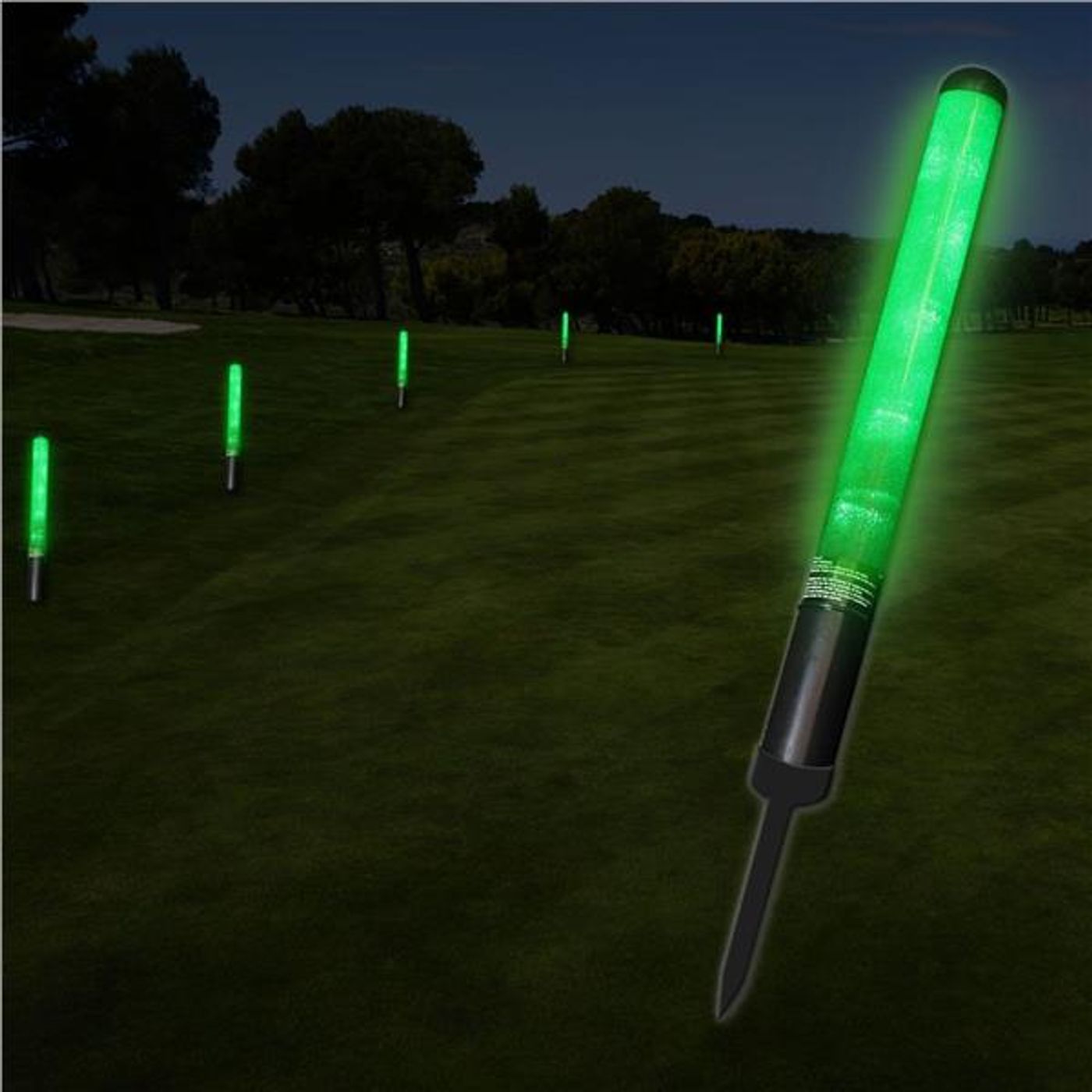 Green LED Light-Up Yardage Markers (Per 3 pack) | CustomButtonsNow.com ...
