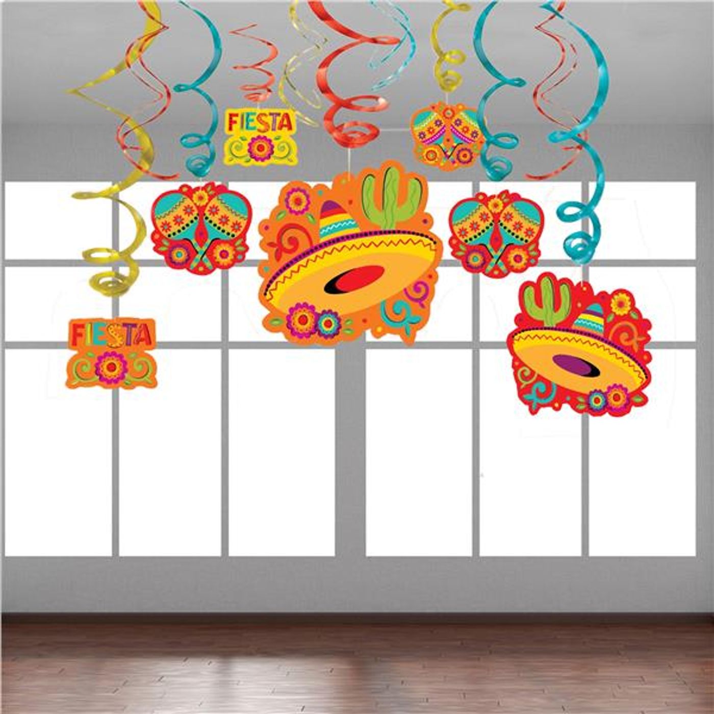 Fiesta Mega Hanging Swirls (Per 30 pack) | CustomBalloonNow.com | SKU ...