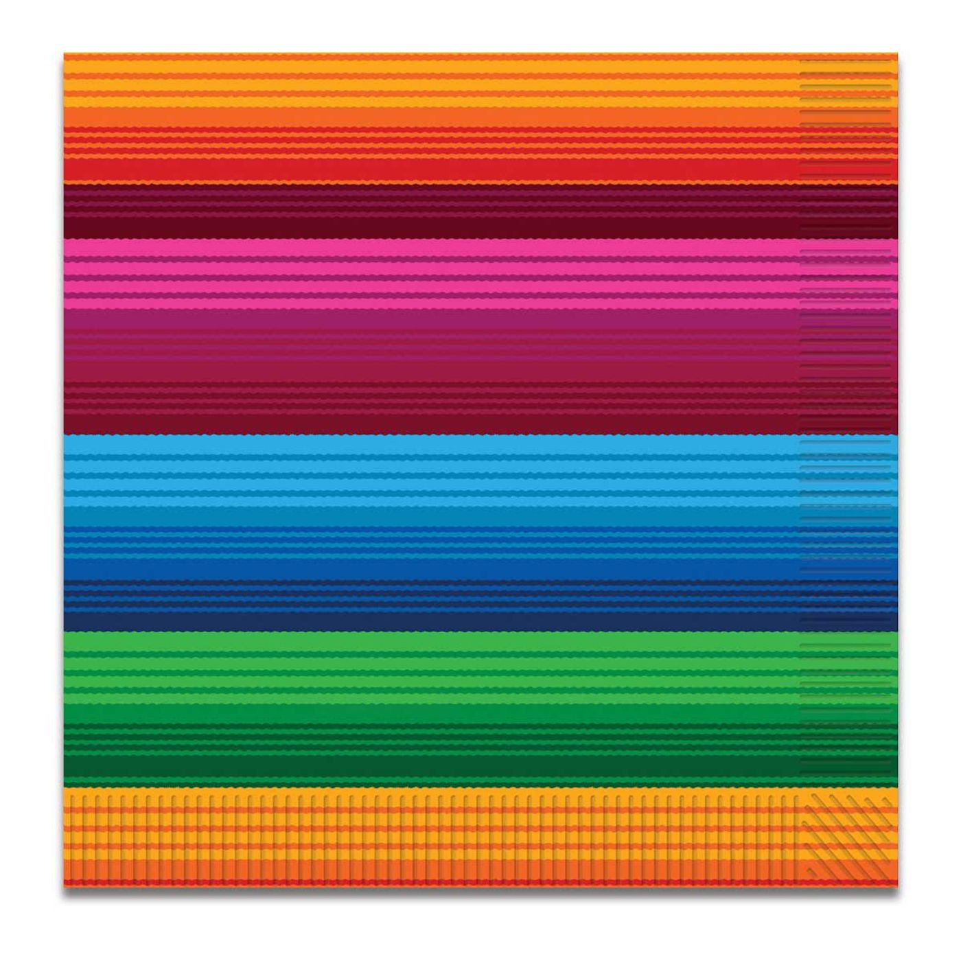 Fiesta Serape Lunch Napkins (Per 16 pack) | Wrist-Band.Com | SKU# 13019