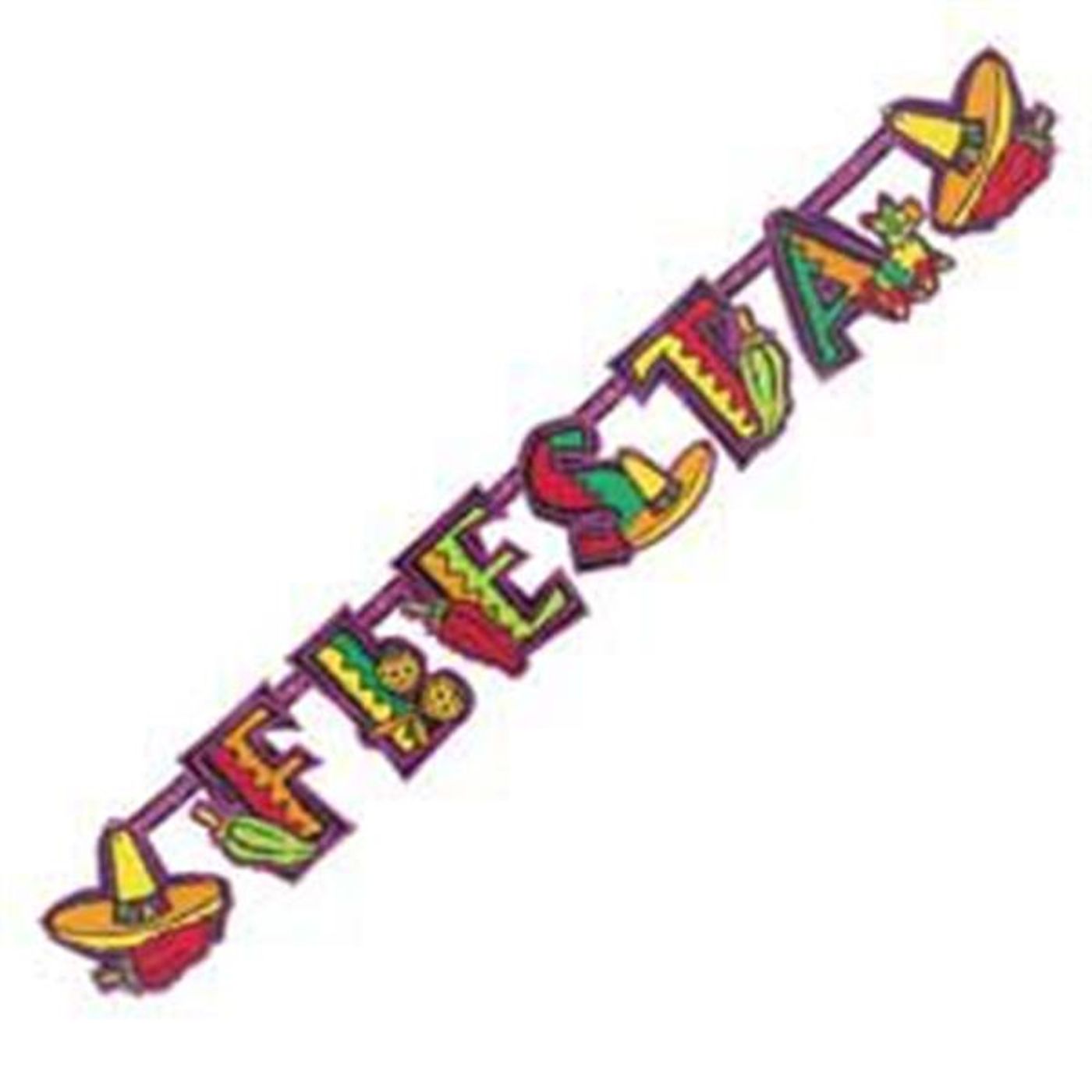 Fiesta Letter Banner | CustomTattooNow.com | SKU# 14281