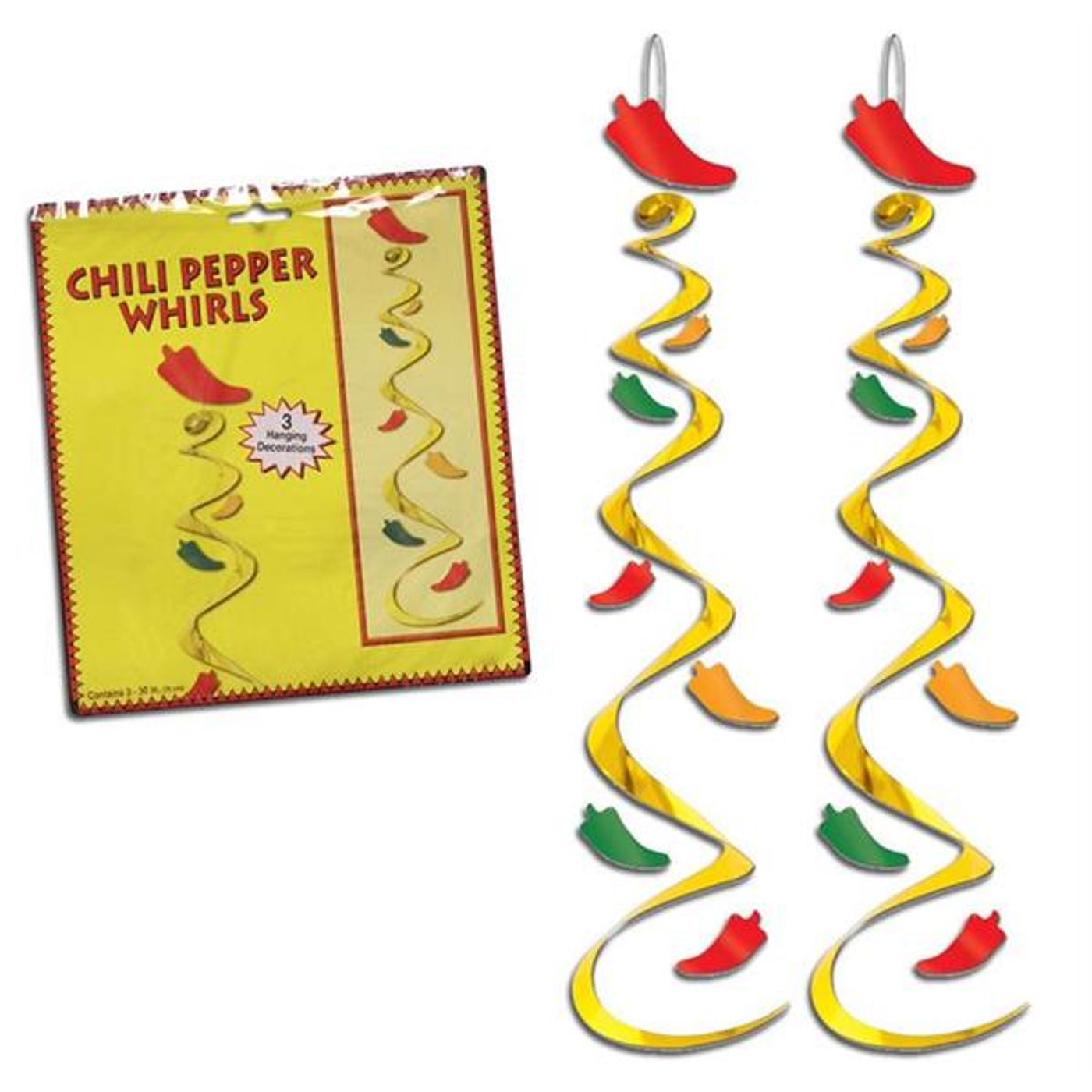 Chili Pepper Whirl Decorations (Per 3 pack) | CustomLanyard.net | SKU ...