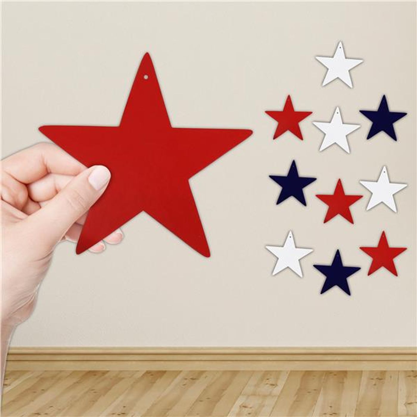 Patriotic Star Cutouts (Per 10 pack) | CustomLanyard.net | SKU# 11127