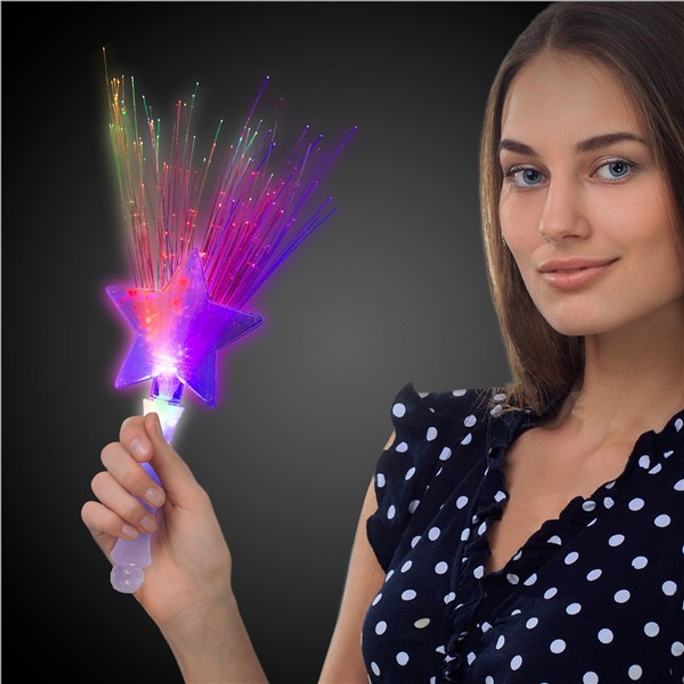 LED Fiber Optic Star Wand | CustomLanyard.net | SKU# 10320