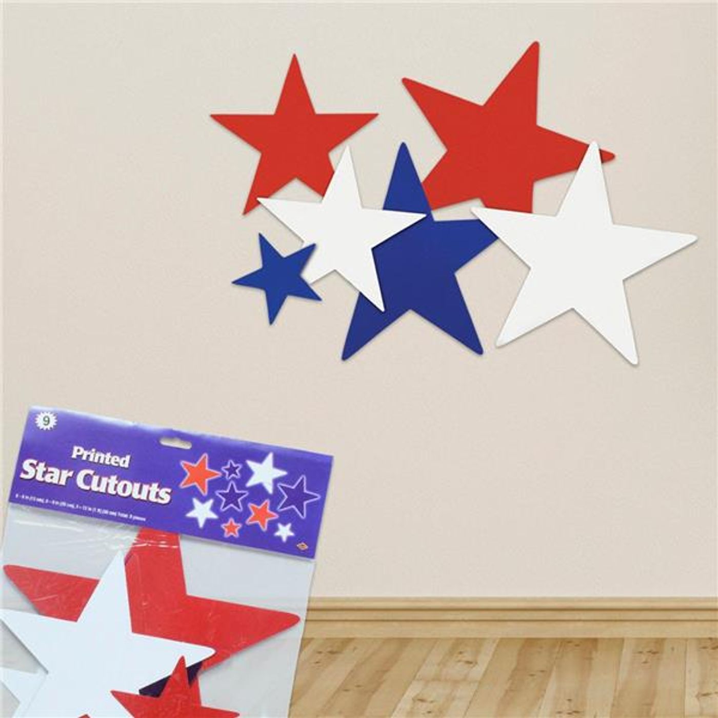 Red, White and Blue Star Cutouts | CustomBalloonNow.com | SKU# 11354