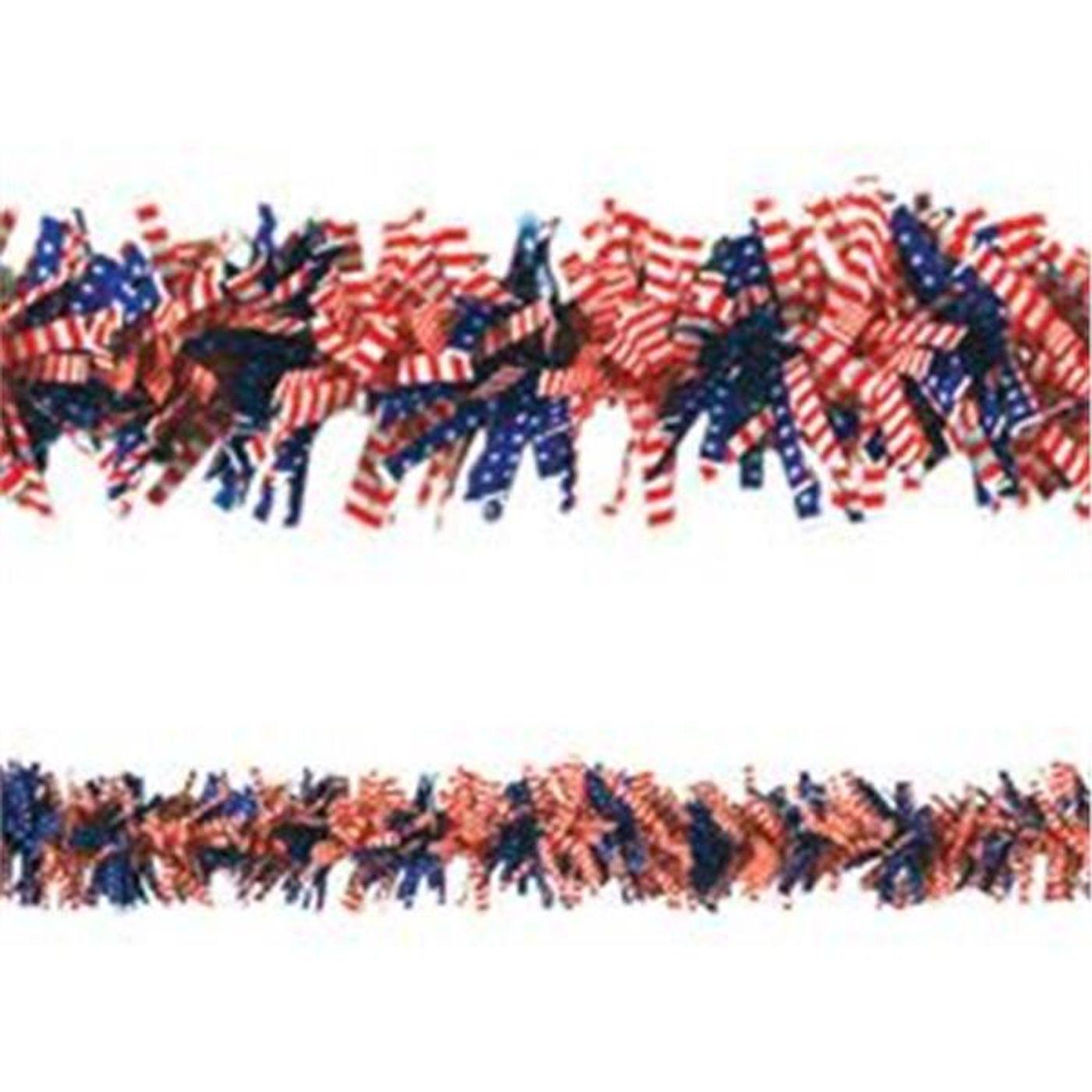 Patriotic Flag 15' Garland | CustomLanyard.net | SKU# 11119