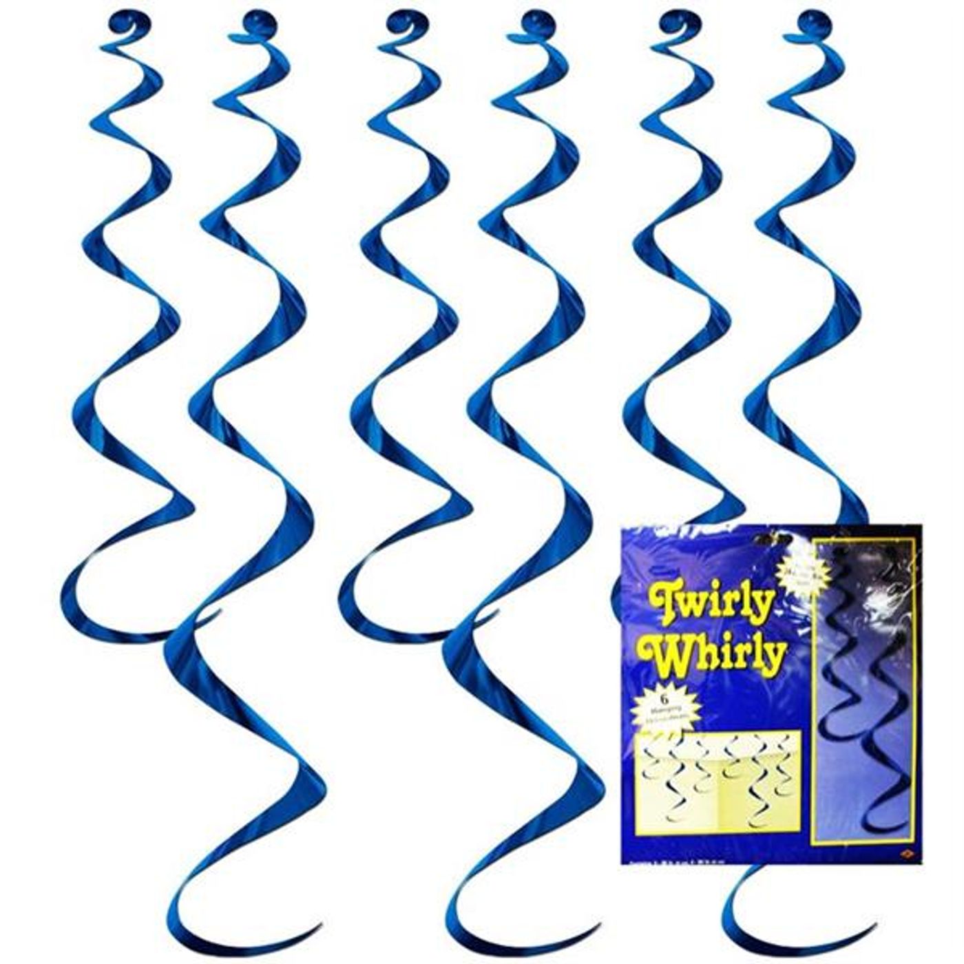 Blue Twirly Whirl Decorations | CustomLanyard.net | SKU# 13682