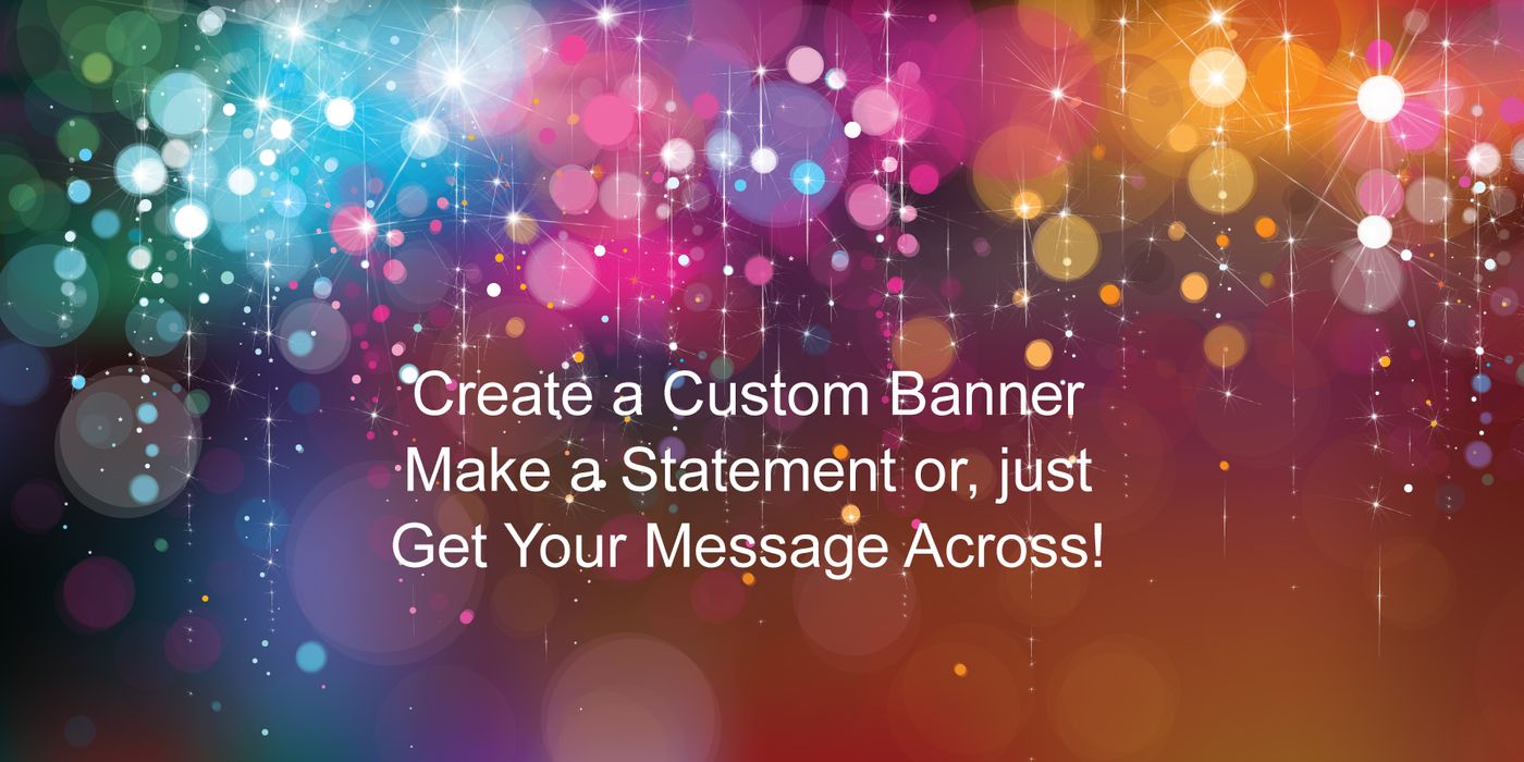 Colorful Bubbles Custom Banner - 12 x 24 | CustomBalloonNow.com | SKU ...