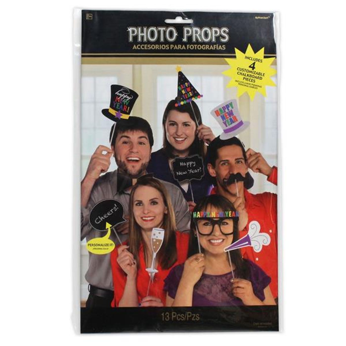 Happy New Year Photo Booth Prop Kit | CustomLanyard.net | SKU# 14779