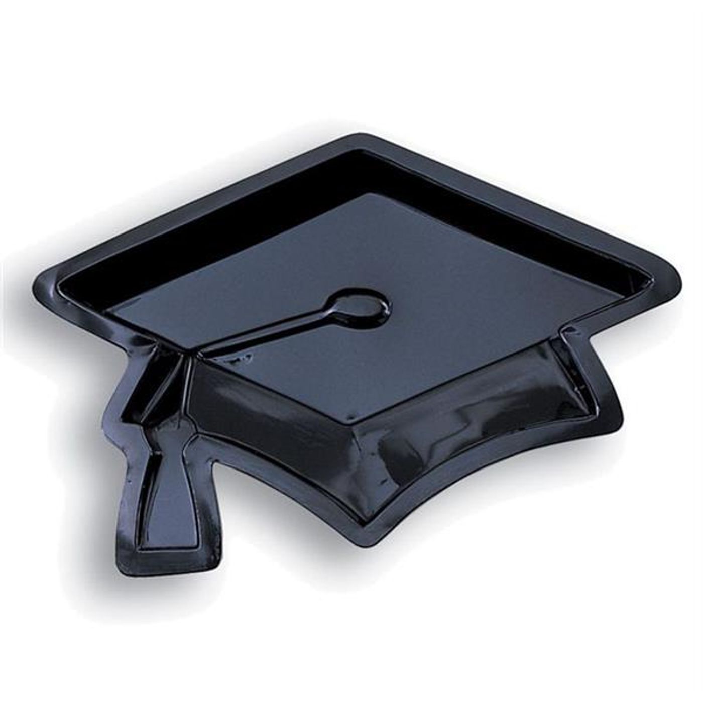 Black Graduation Cap Serving Tray | CustomLanyard.net | SKU# 13569