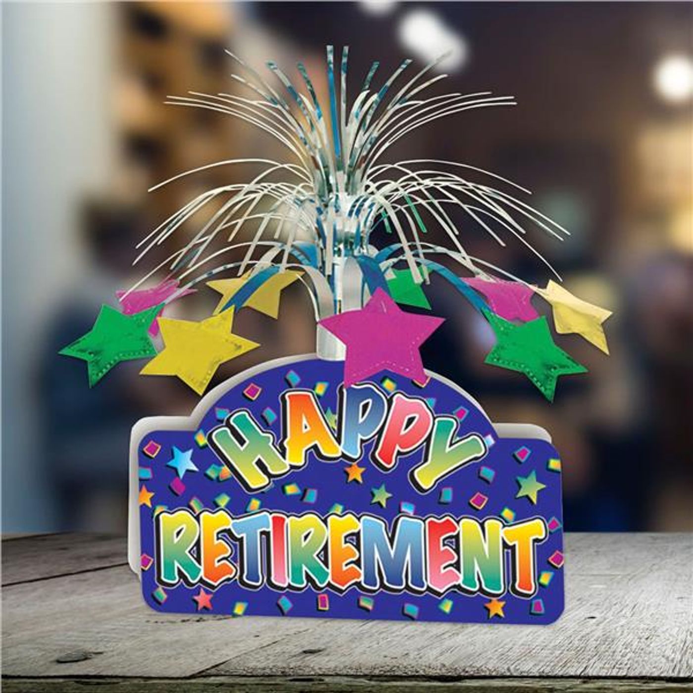 Happy Retirement 13" Centerpiece | CustomLanyard.net | SKU# 14780