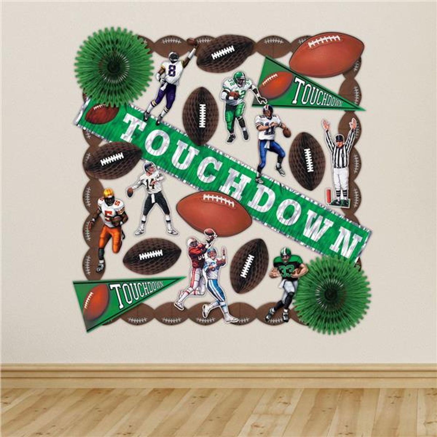 Football Touchdown Room Decorating Kit | CustomLanyard.net | SKU# 14371