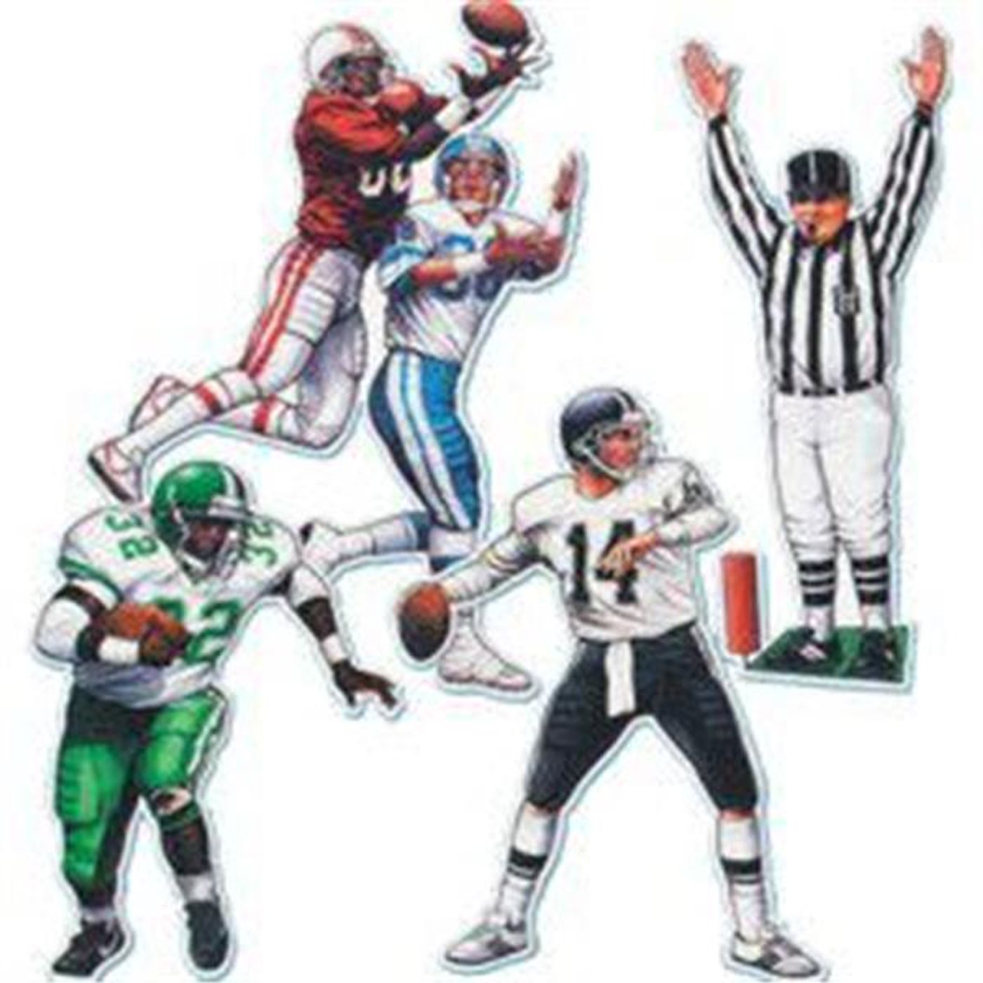 Football Player Cutouts | CustomLanyard.net | SKU# 14365