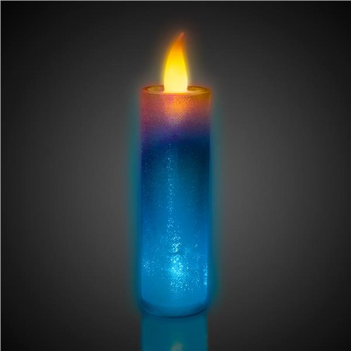 LED Flameless Multi-Color Glitter Candle | CustomLanyard.net | SKU# 10328