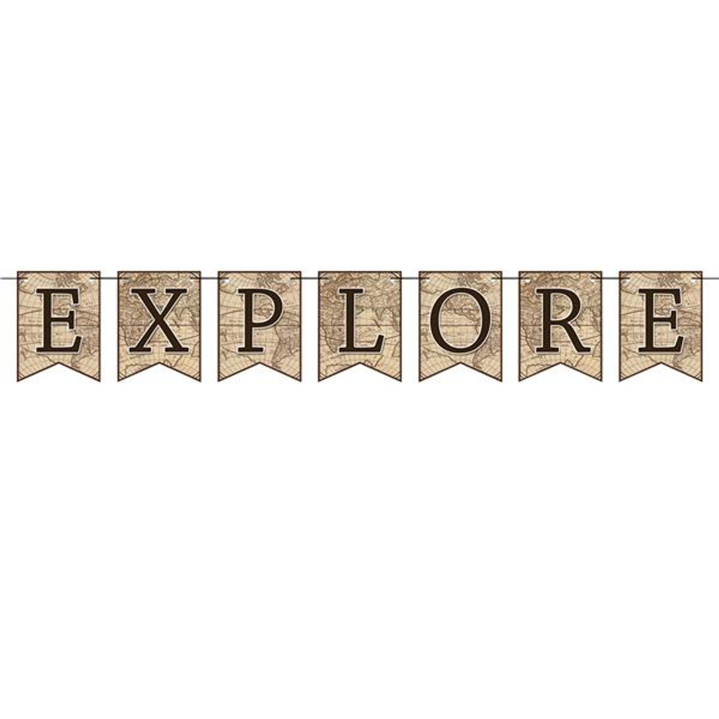 Explore Pennant Banner | CustomLanyard.Ca | SKU# 14239