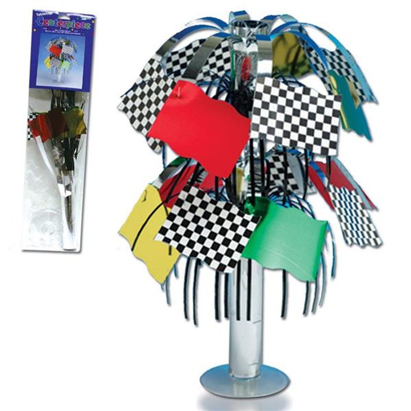 Checkered Flag 8 1/2" Centerpiece | CustomButtonsNow.com | SKU# 13836