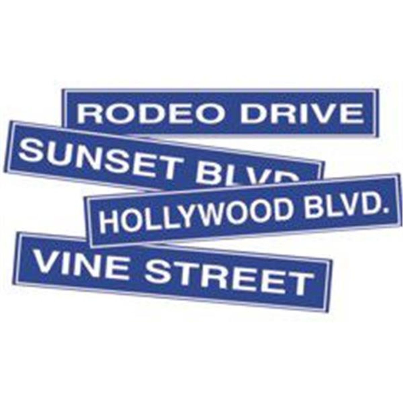 Hollywood Street Signs Cutouts | CustomLanyard.net | SKU# 14850