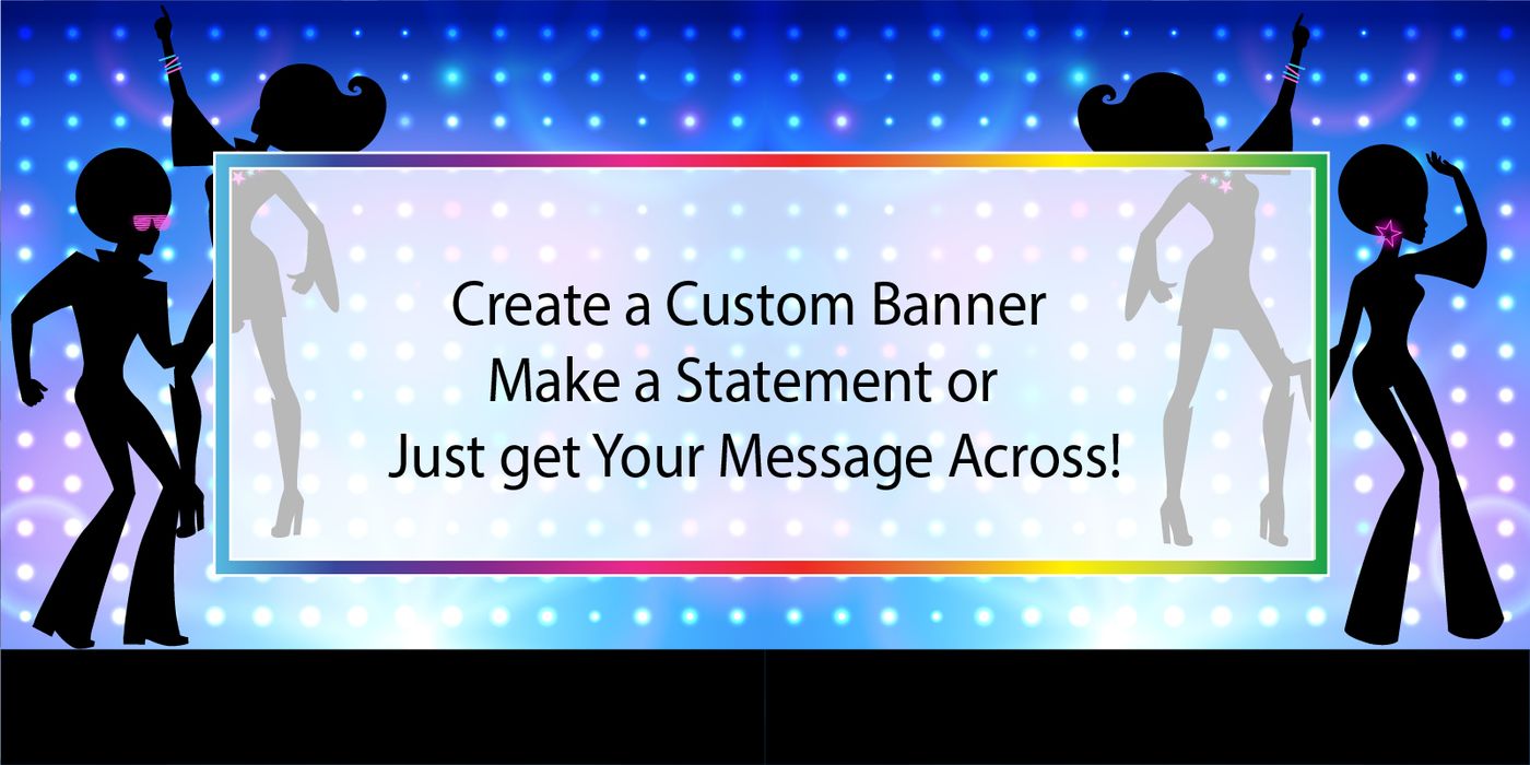 Disco Fever Custom Banner - 36 x 72 | CustomLanyard.net | SKU# 14172