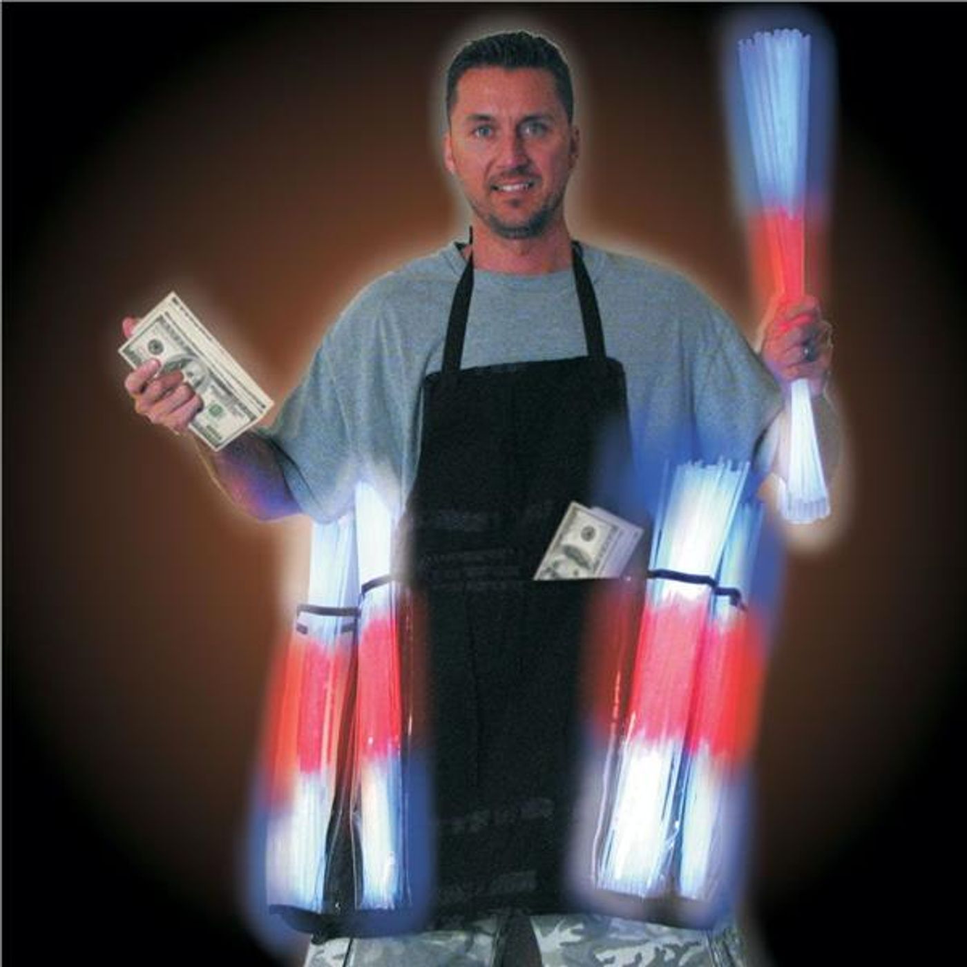Glow Necklace Vending Apron | Wrist-Band.IN | SKU# 12612