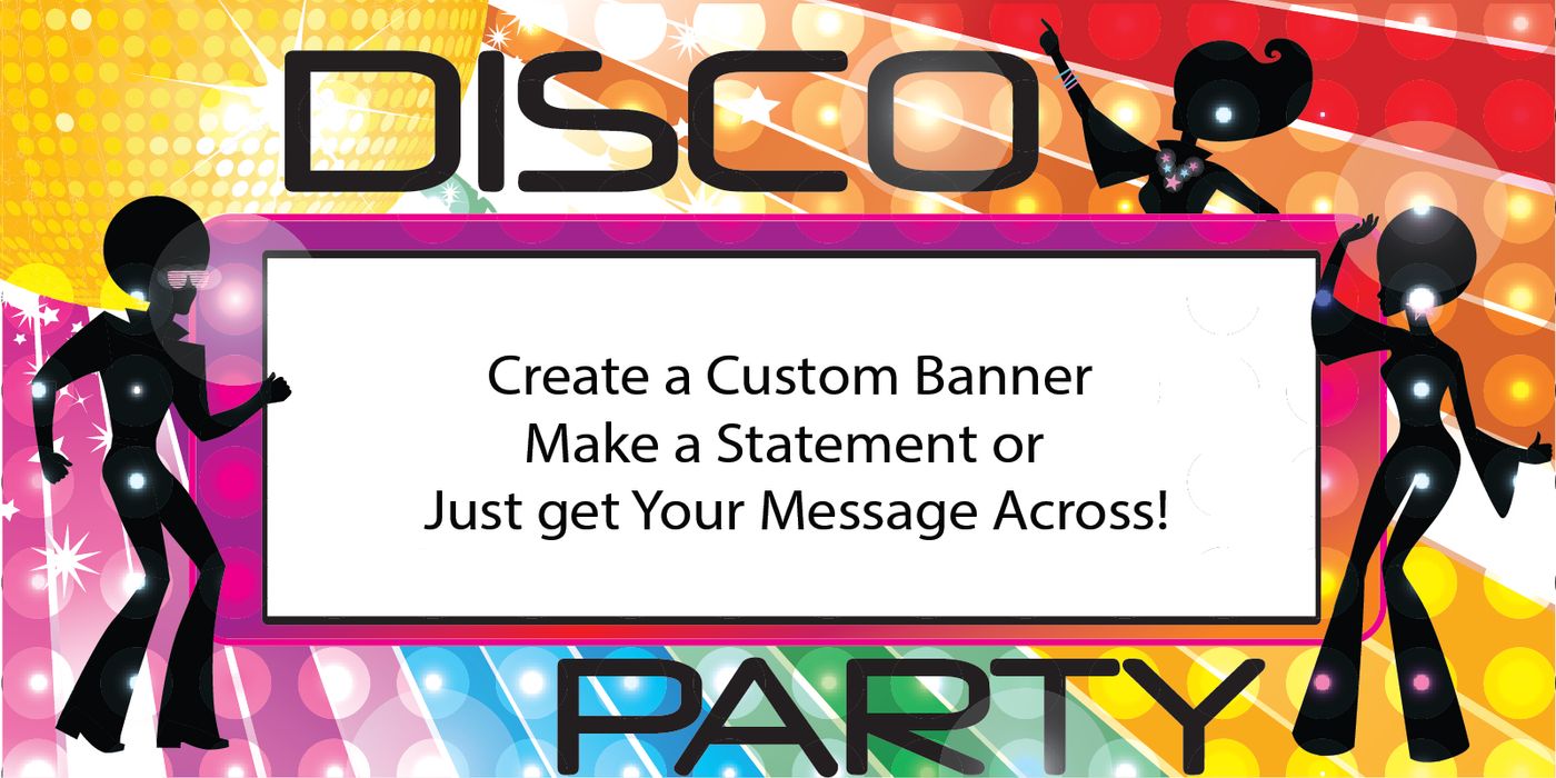 Disco Dancer Custom Banner - 48 x 96 | CustomButtonsNow.com | SKU# 14167