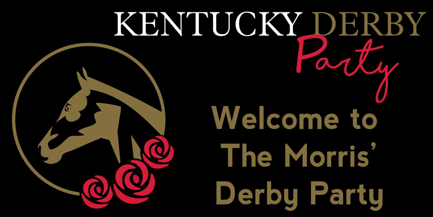 Kentucky Derby Custom Banner - 12 x 24 | CustomLanyard.Ca | SKU# 15008