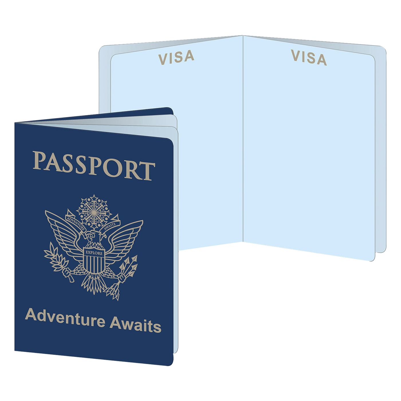 Around the World Passports | CustomButtonsNow.com | SKU# 13299