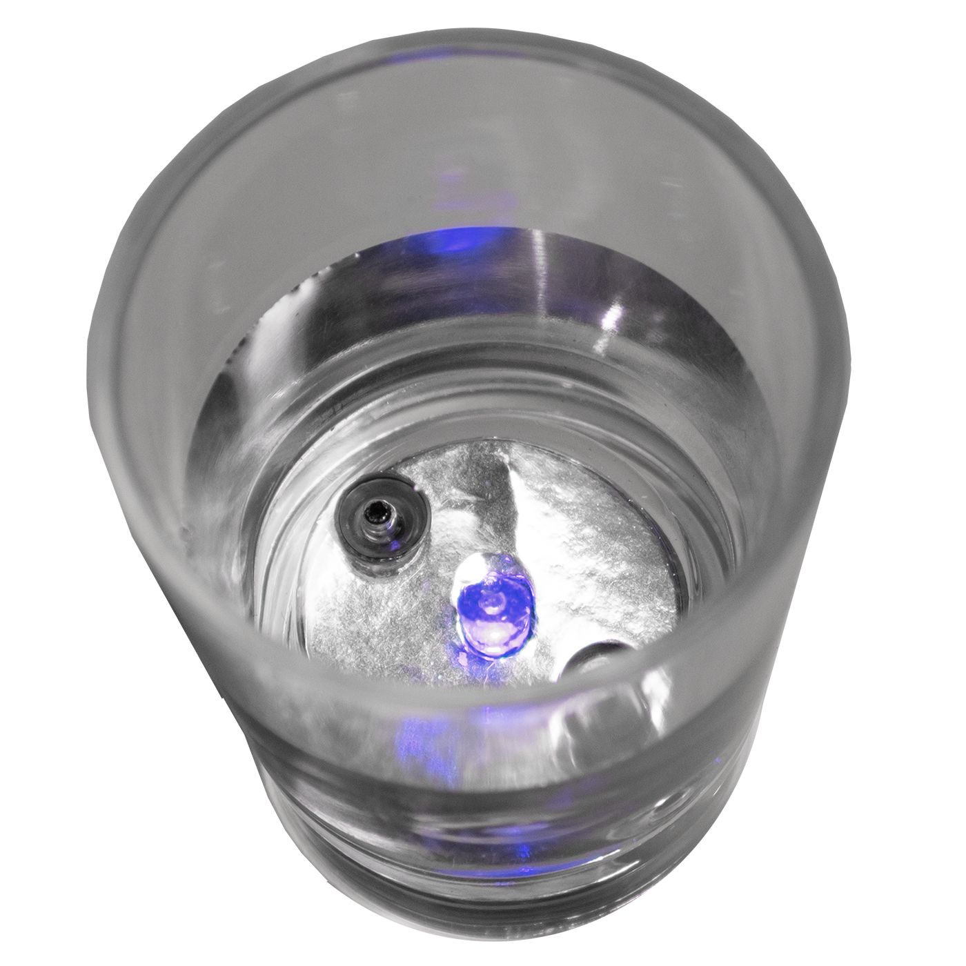 LED Light Up Liquid Activated Shot Glass - Blue | CustomButtonsNow.com ...