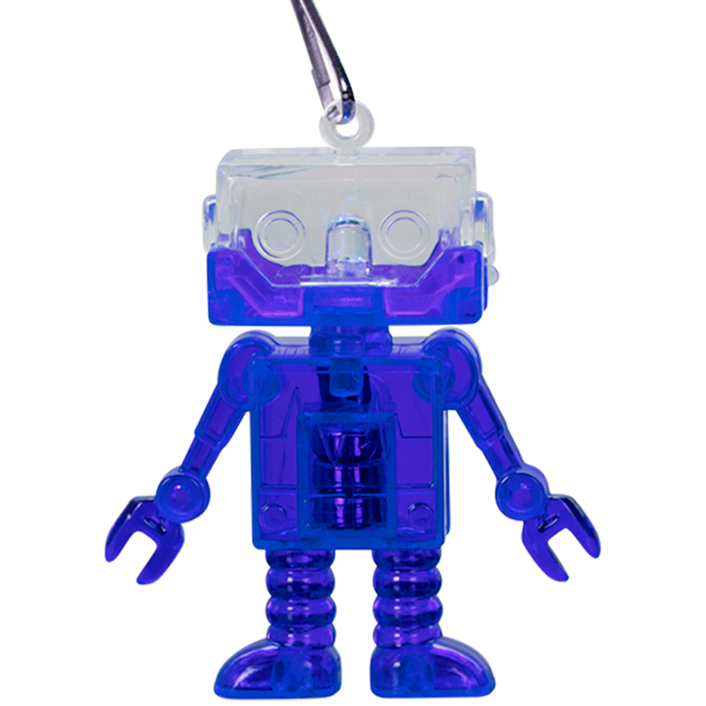 2" Light-Up Flashing Android Robot Keychain- Blue | CustomLanyard.net ...