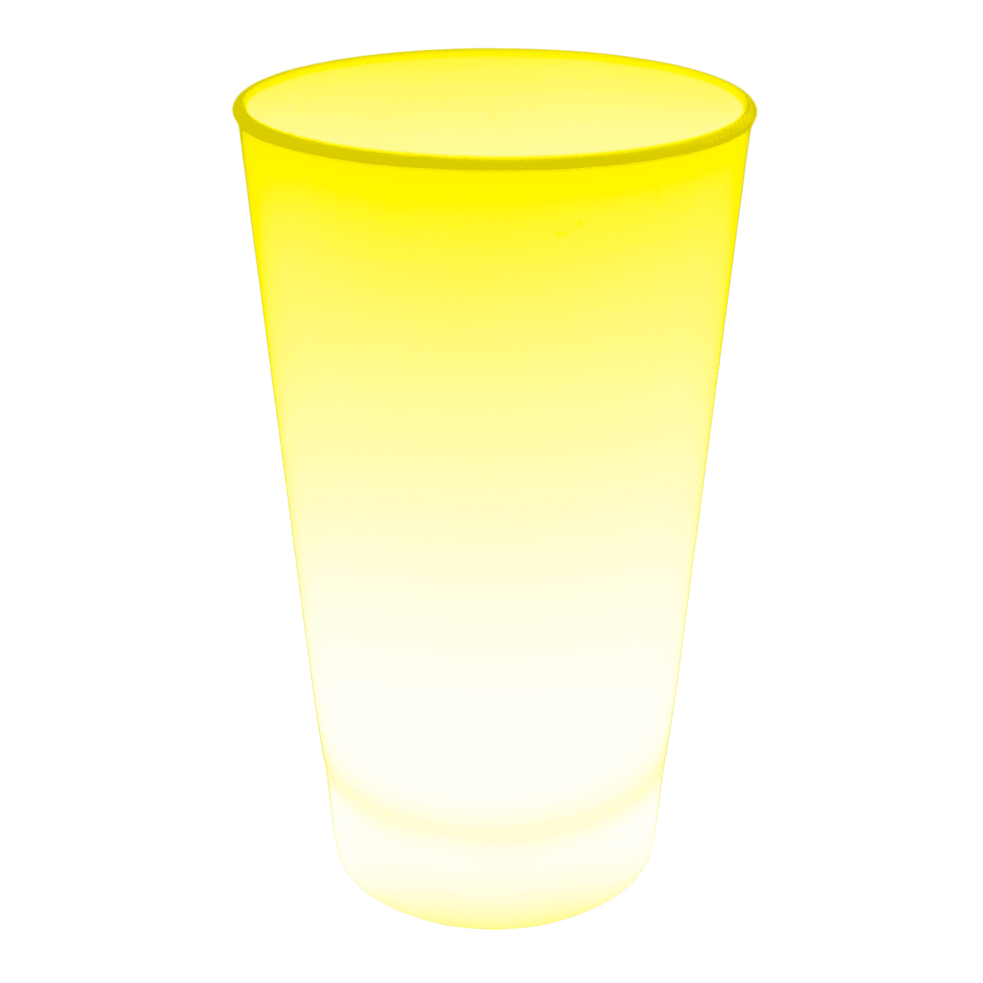 Glow in the Dark LED Light Up Cup - 12oz Yellow | CustomButtonsNow.com ...