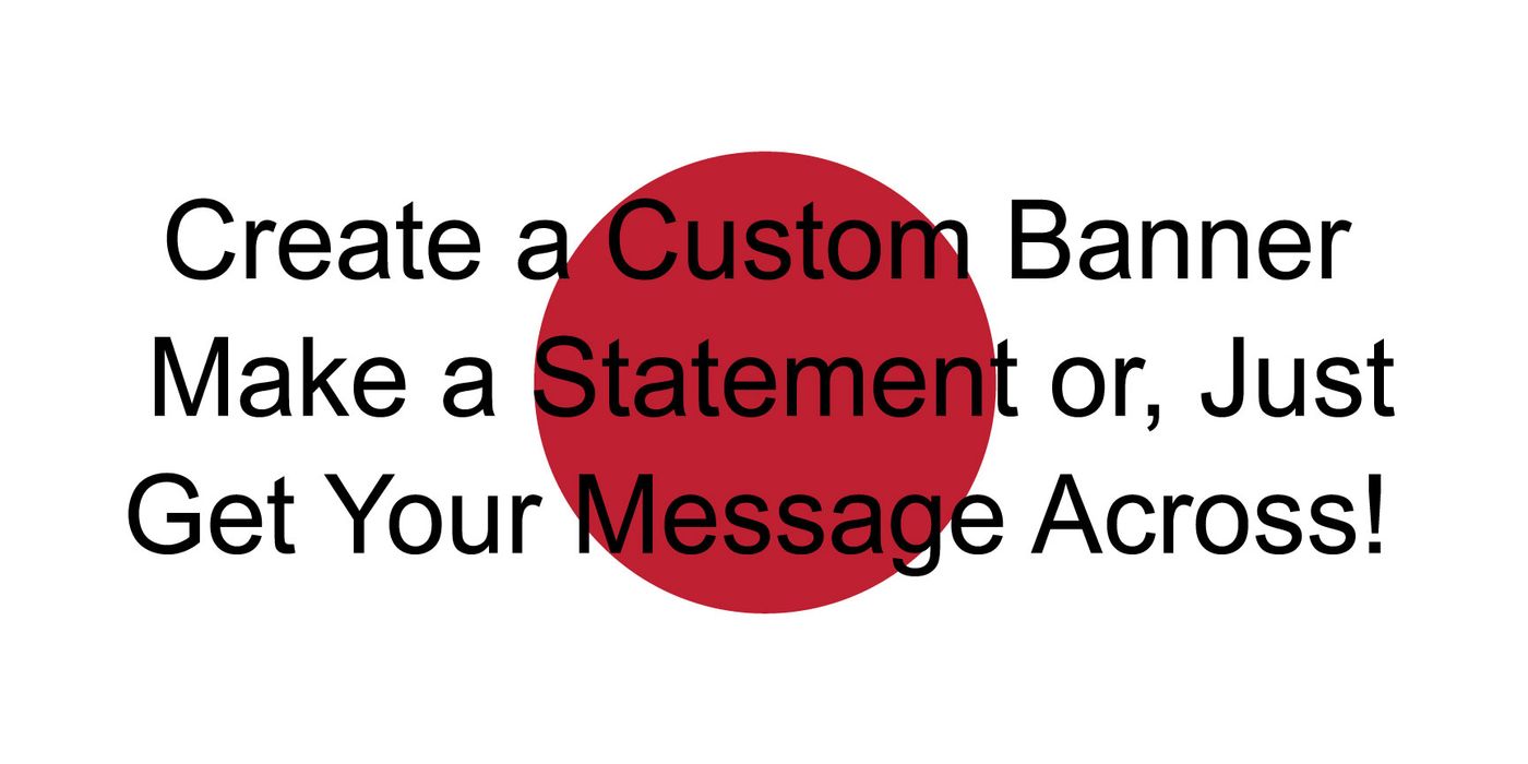 Japanese Flag Custom Banner - 24" X 48" | CustomLanyard.net | SKU# 14977
