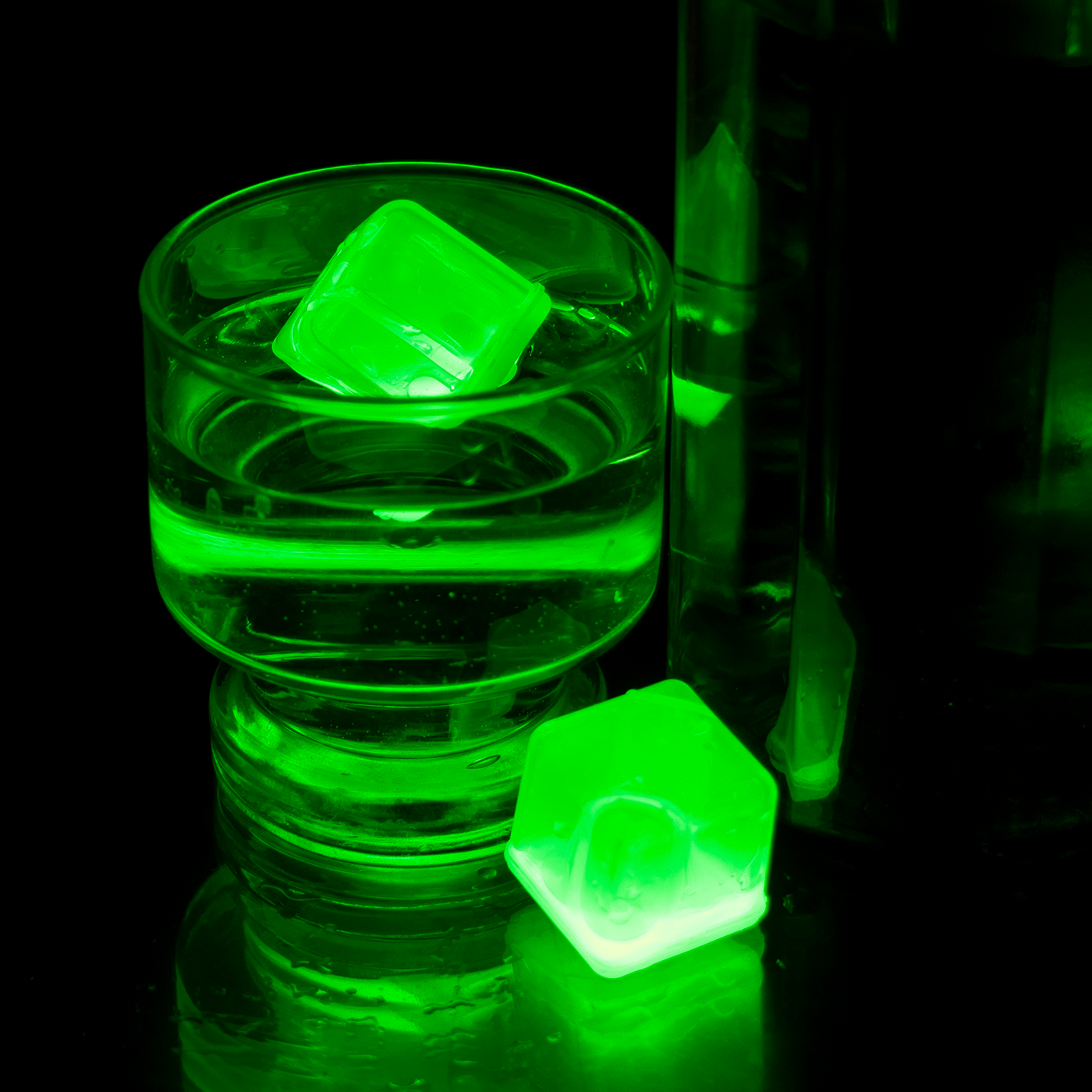 LED Light Up Ice Cubes - Green | CustomLanyard.net | SKU# 10543