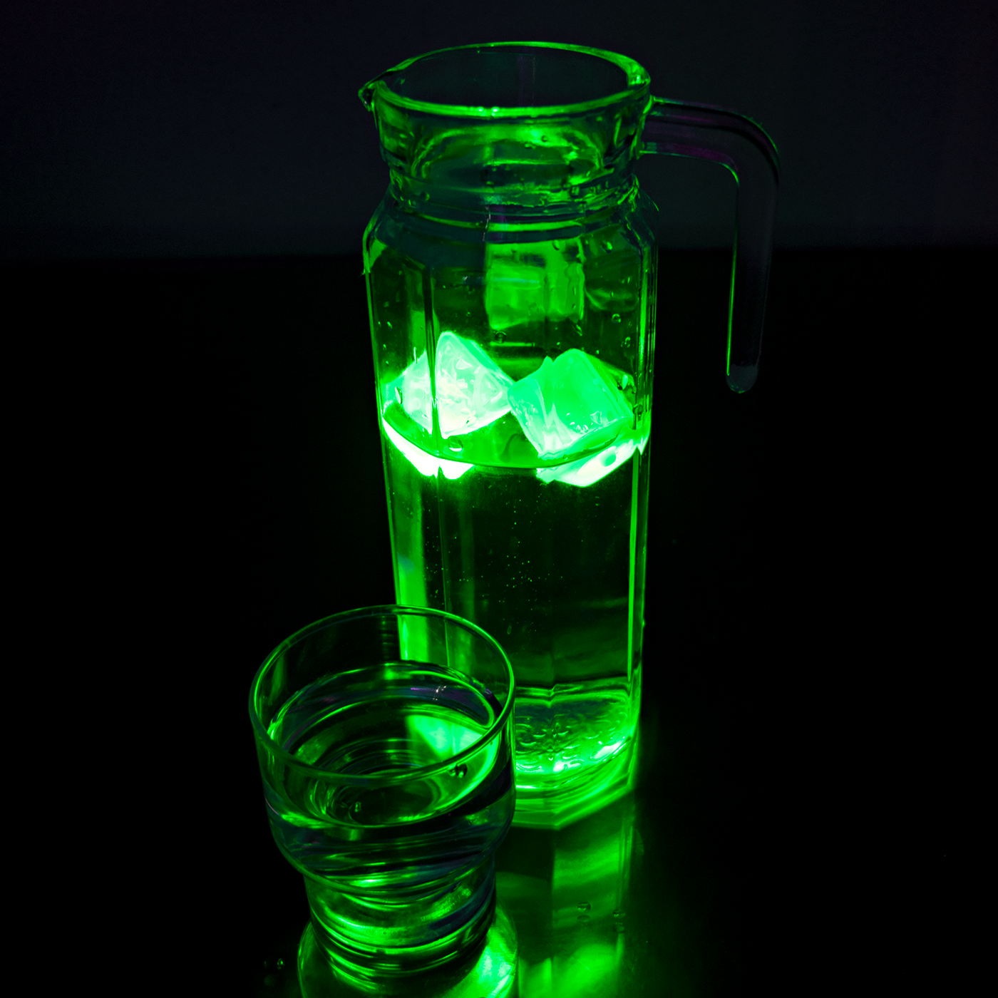 LED Light Up Ice Cubes - Green | CustomLanyard.net | SKU# 10543