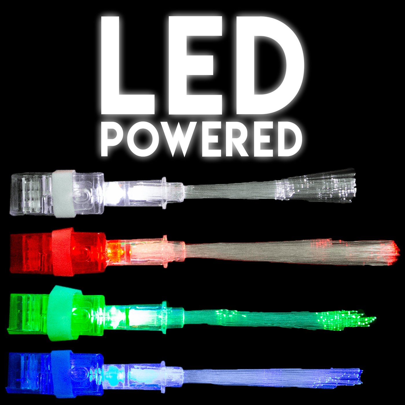 4.75" Light-up Fiber Optic Finger Lights | Wrist-Band.Com | SKU# 9301