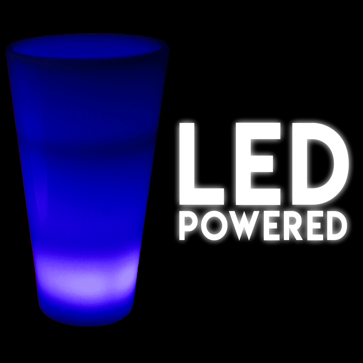 Glow in the Dark LED Light Up Shot Glass - 2 oz- Blue ...