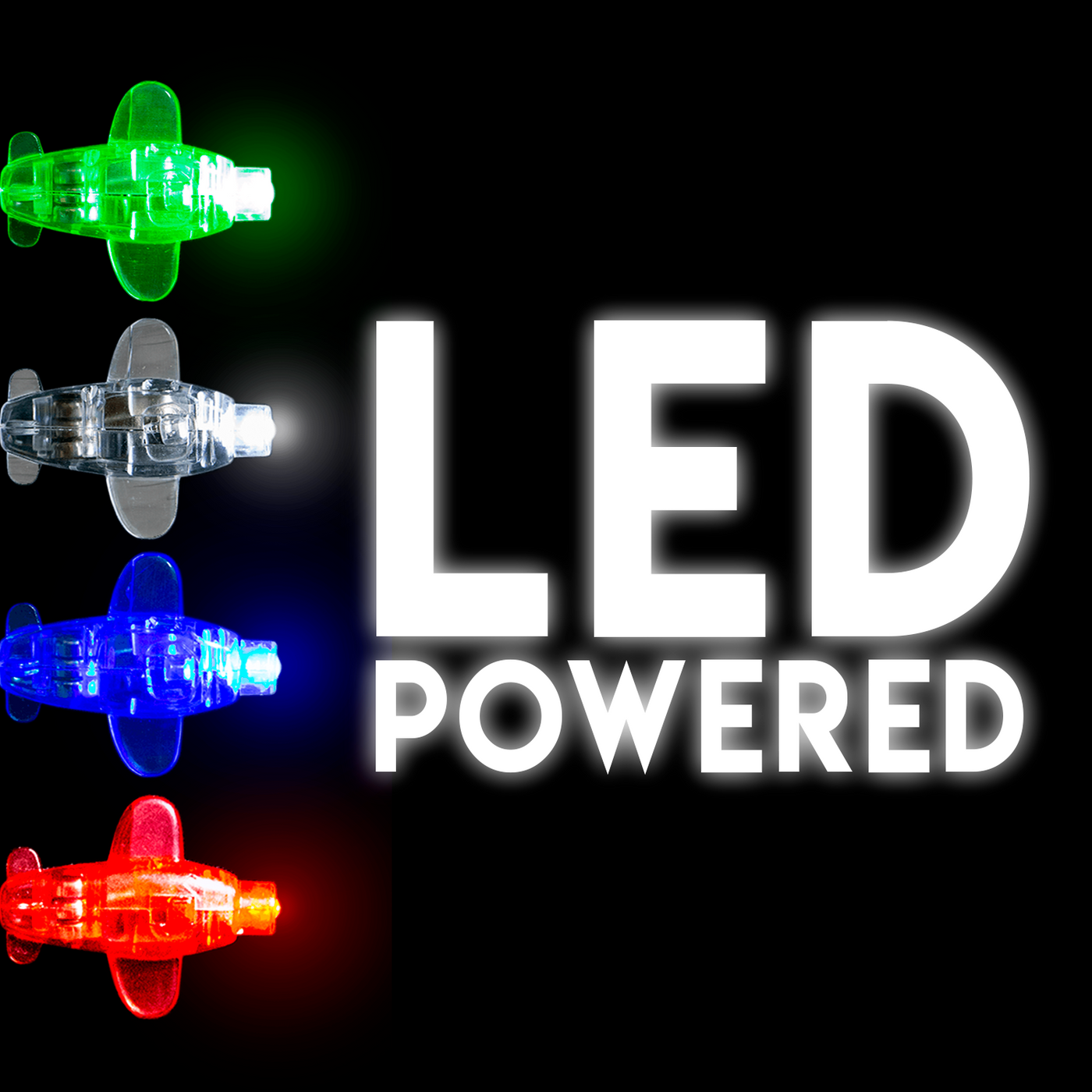 1.5" Light-Up Plane Finger Lights | CustomLanyard.net | SKU# 8963